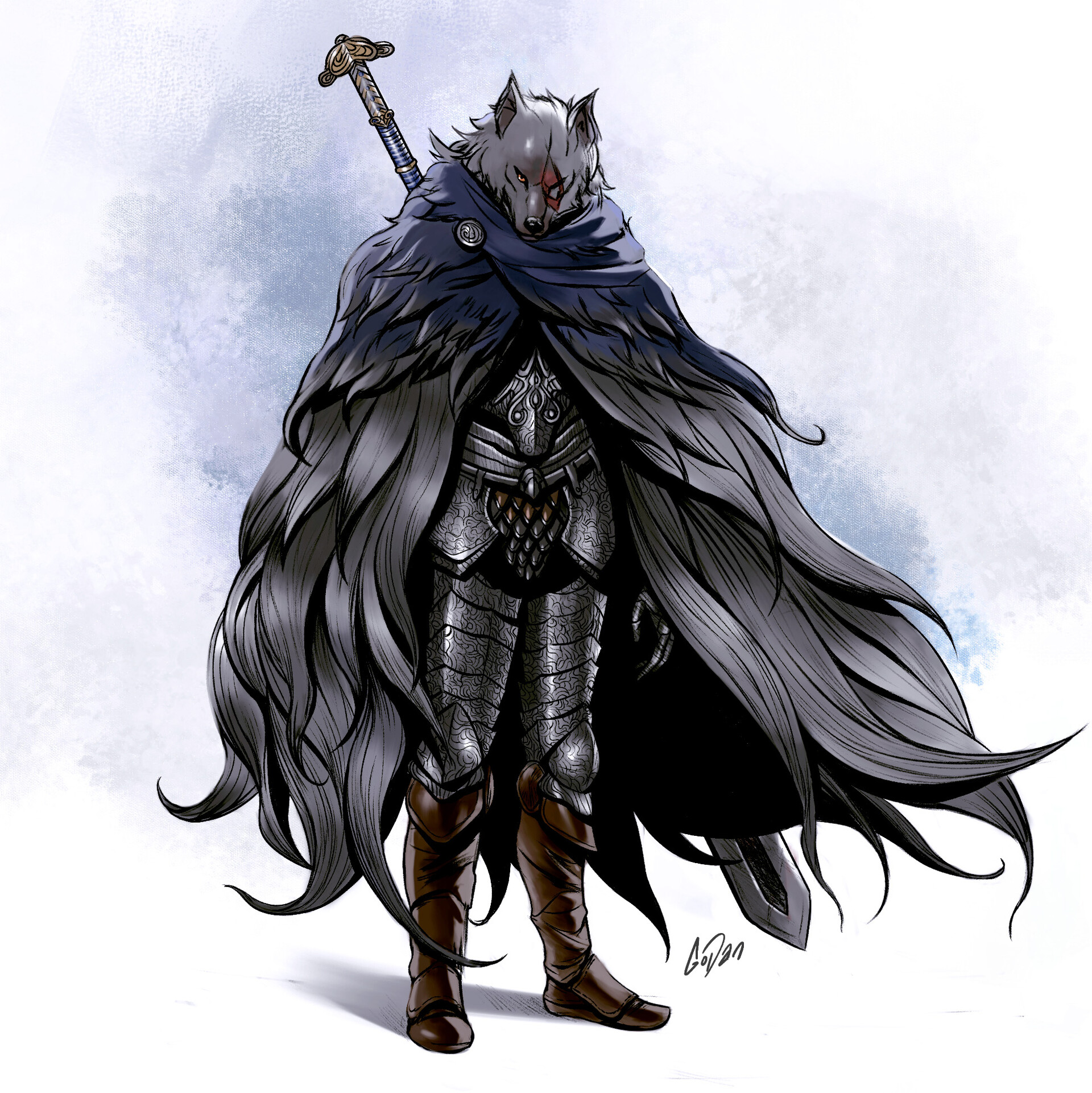 ArtStation - Blaidd the halfwolf