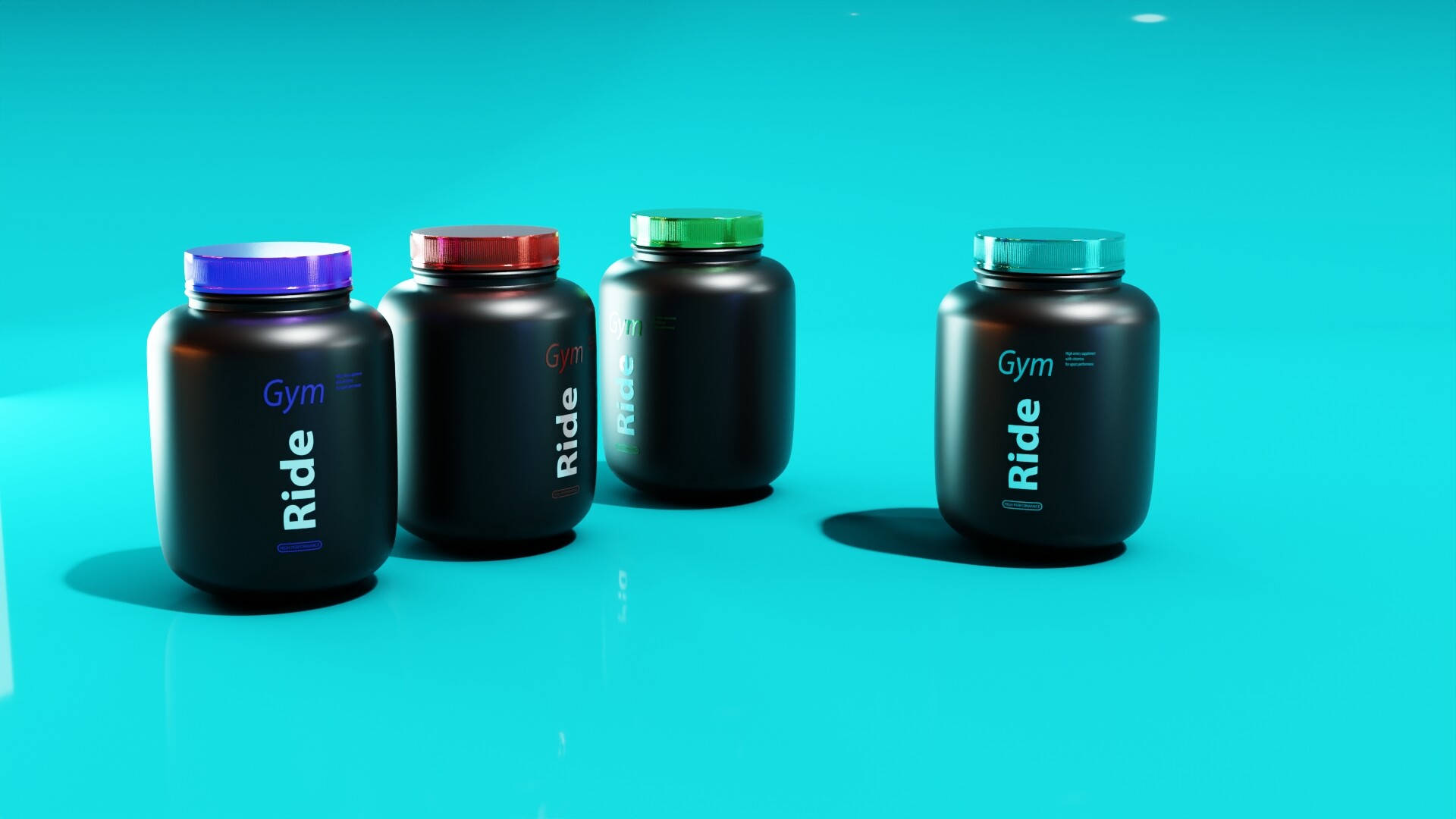 ArtStation - Gym supplements (products animation)