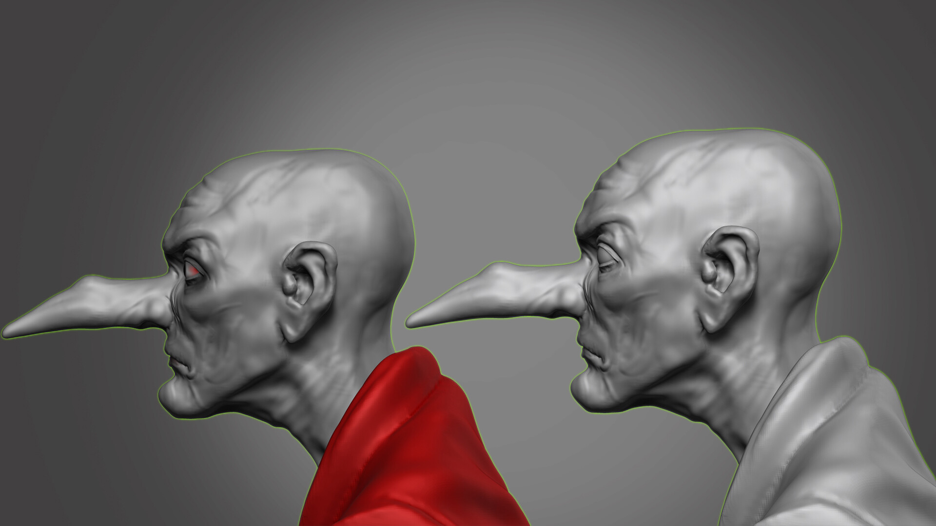 ArtStation - weird character (practice piece)