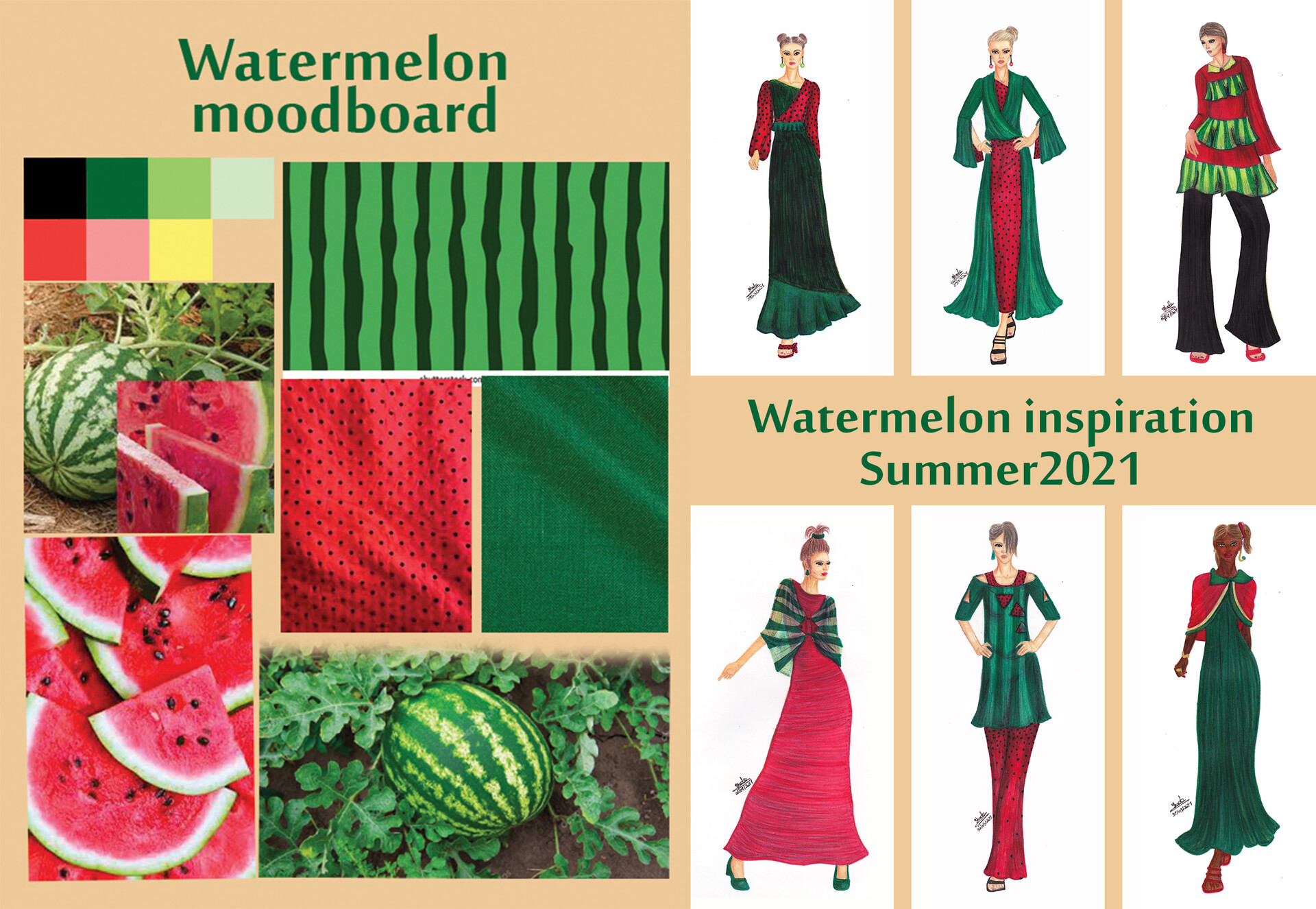 ArtStation - Collection inspired by watermelon
