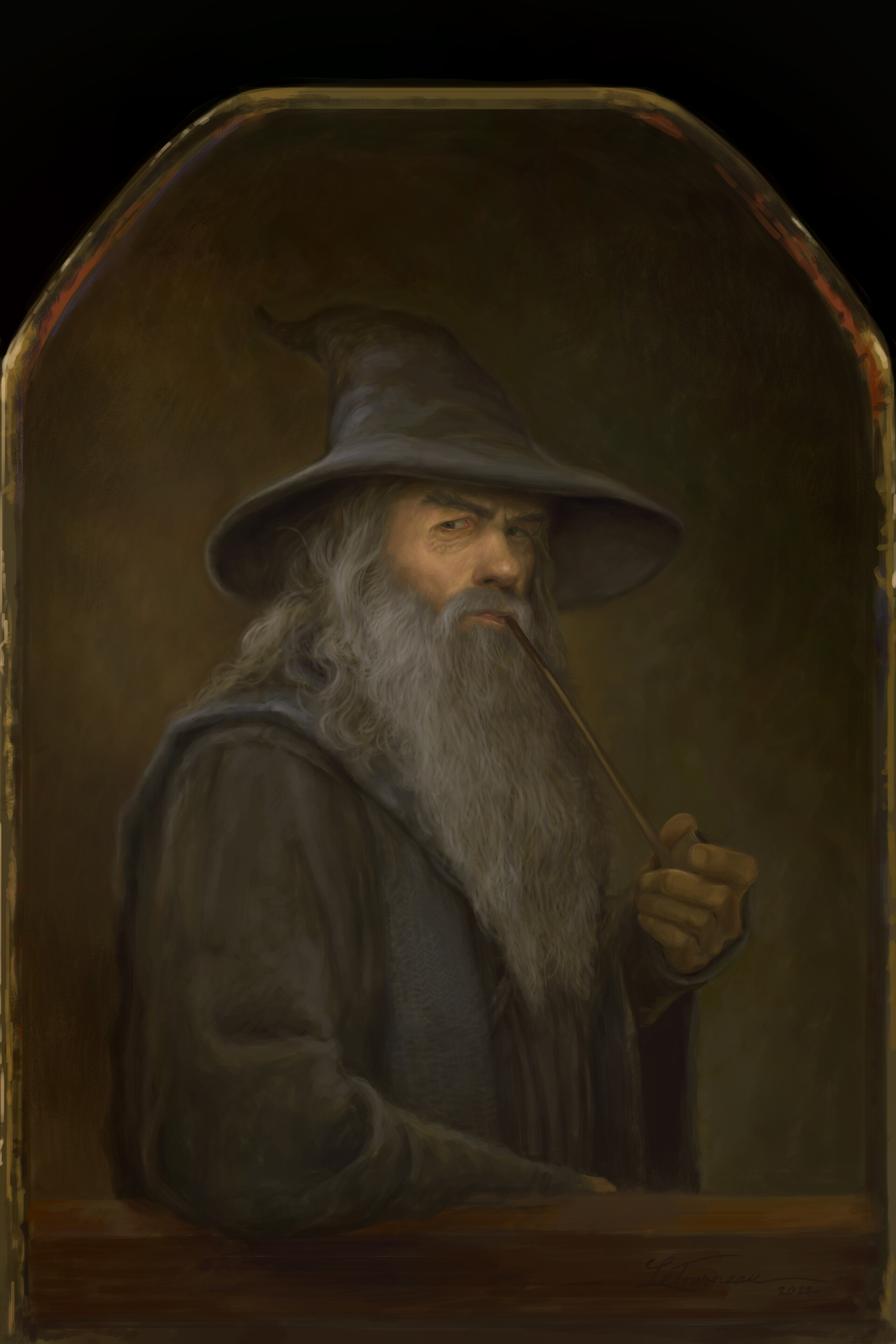 ArtStation - Gandalf the grey ala Rembrandt van rijn