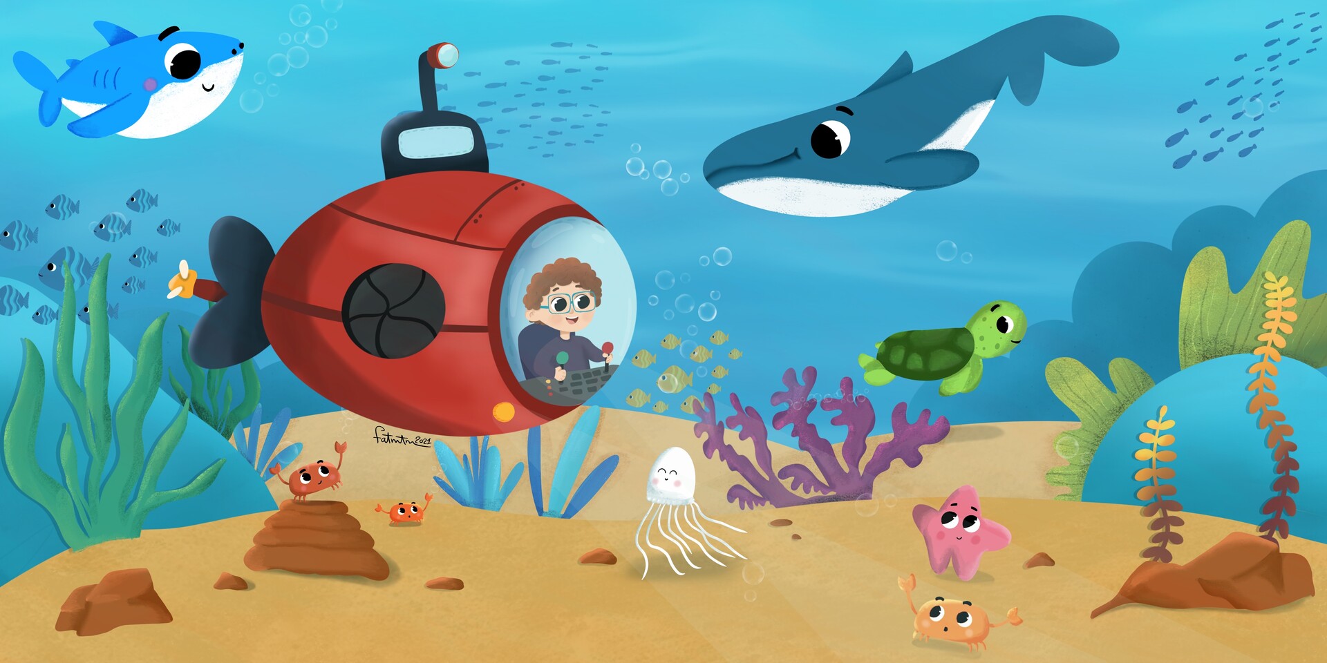 ArtStation - An adventure in the sea