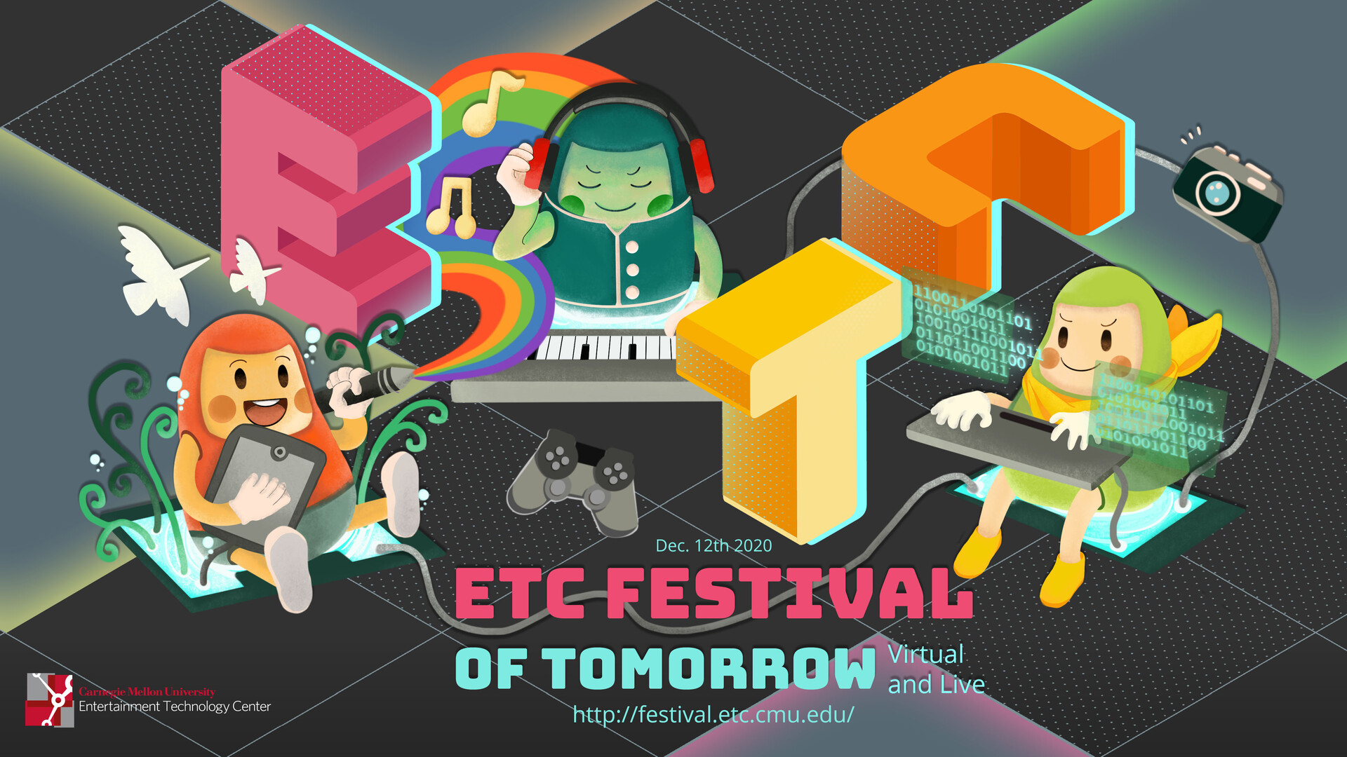 ArtStation - 2D visual design: Poster and starting page