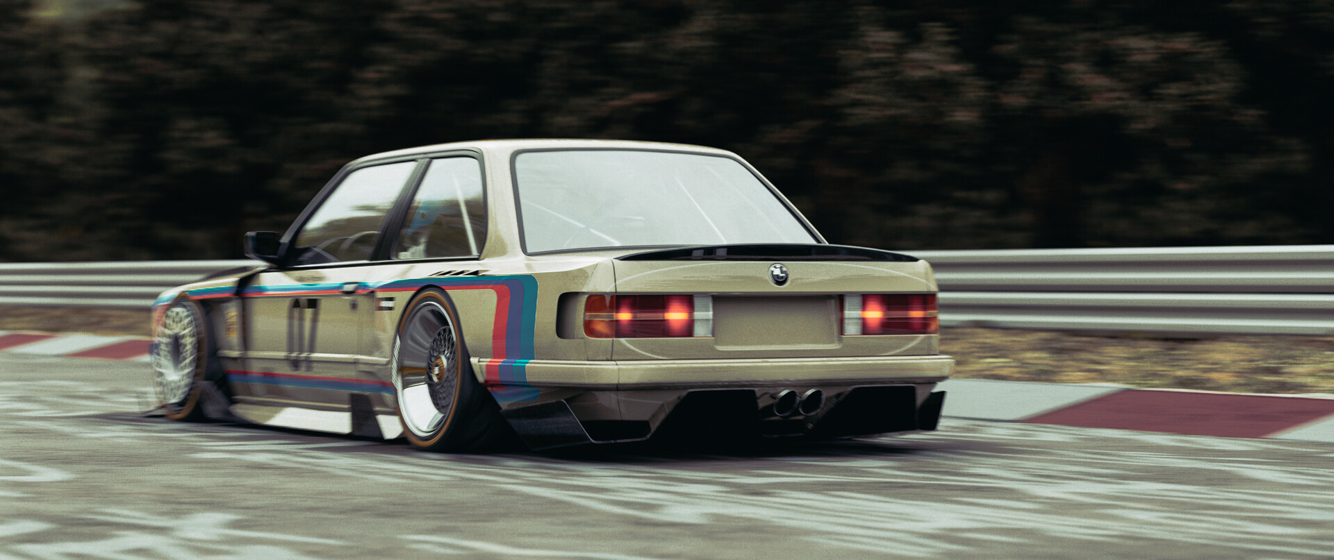 ArtStation - BMW e30 WIDEBODY IN GREEN HELL | Full CGI