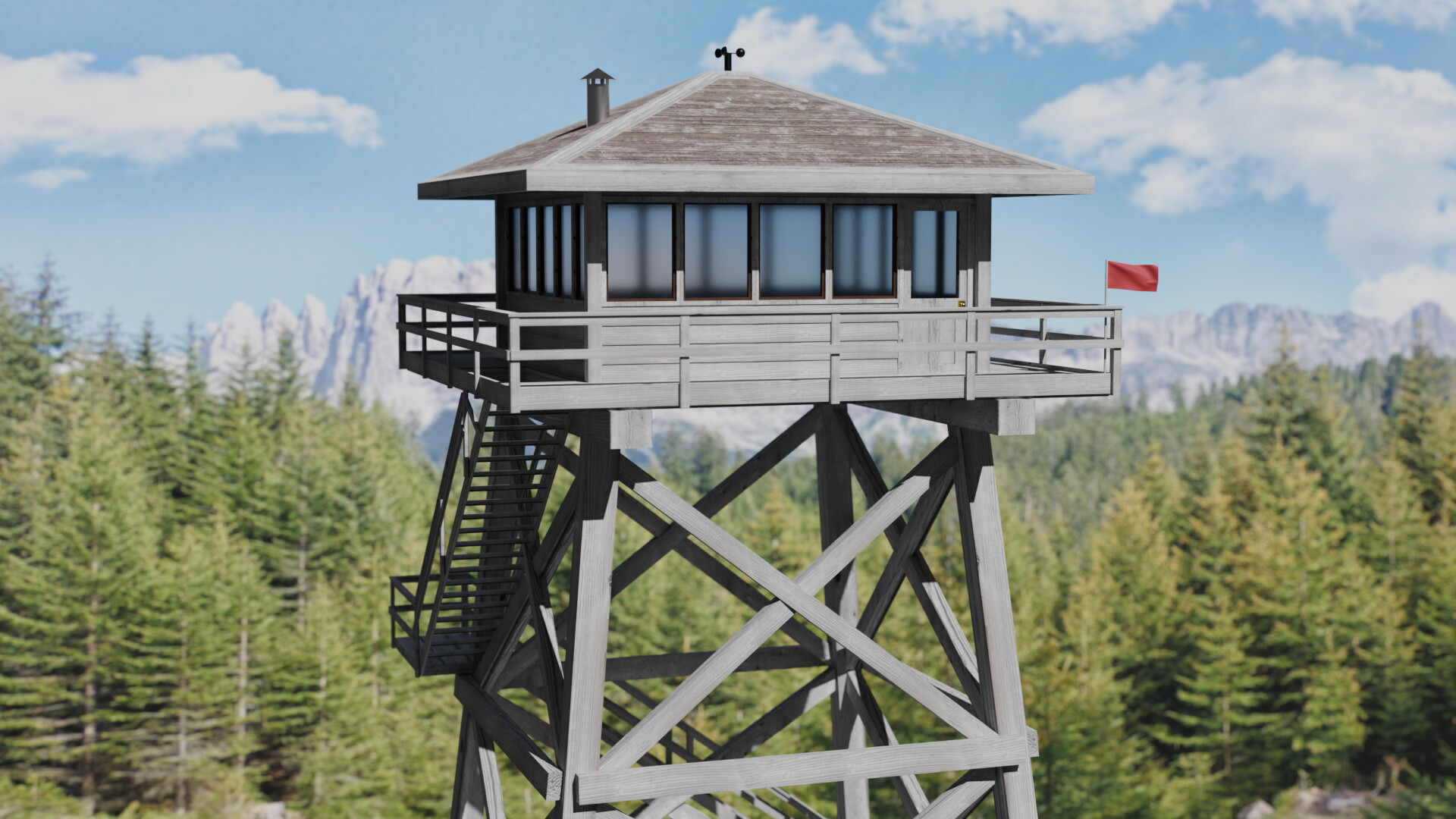 ArtStation - Keeping Watch - A Blender Artwork