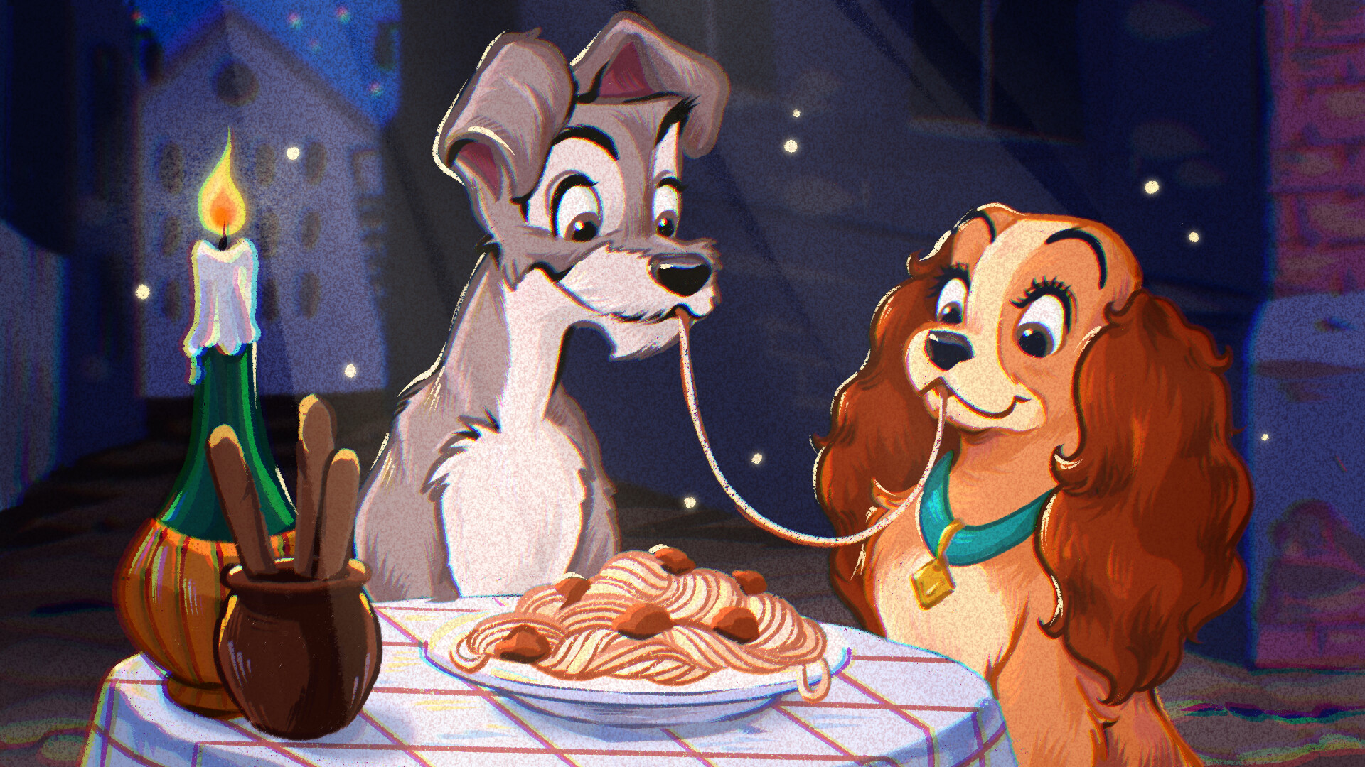 ArtStation - Lady and the Tramp fan art