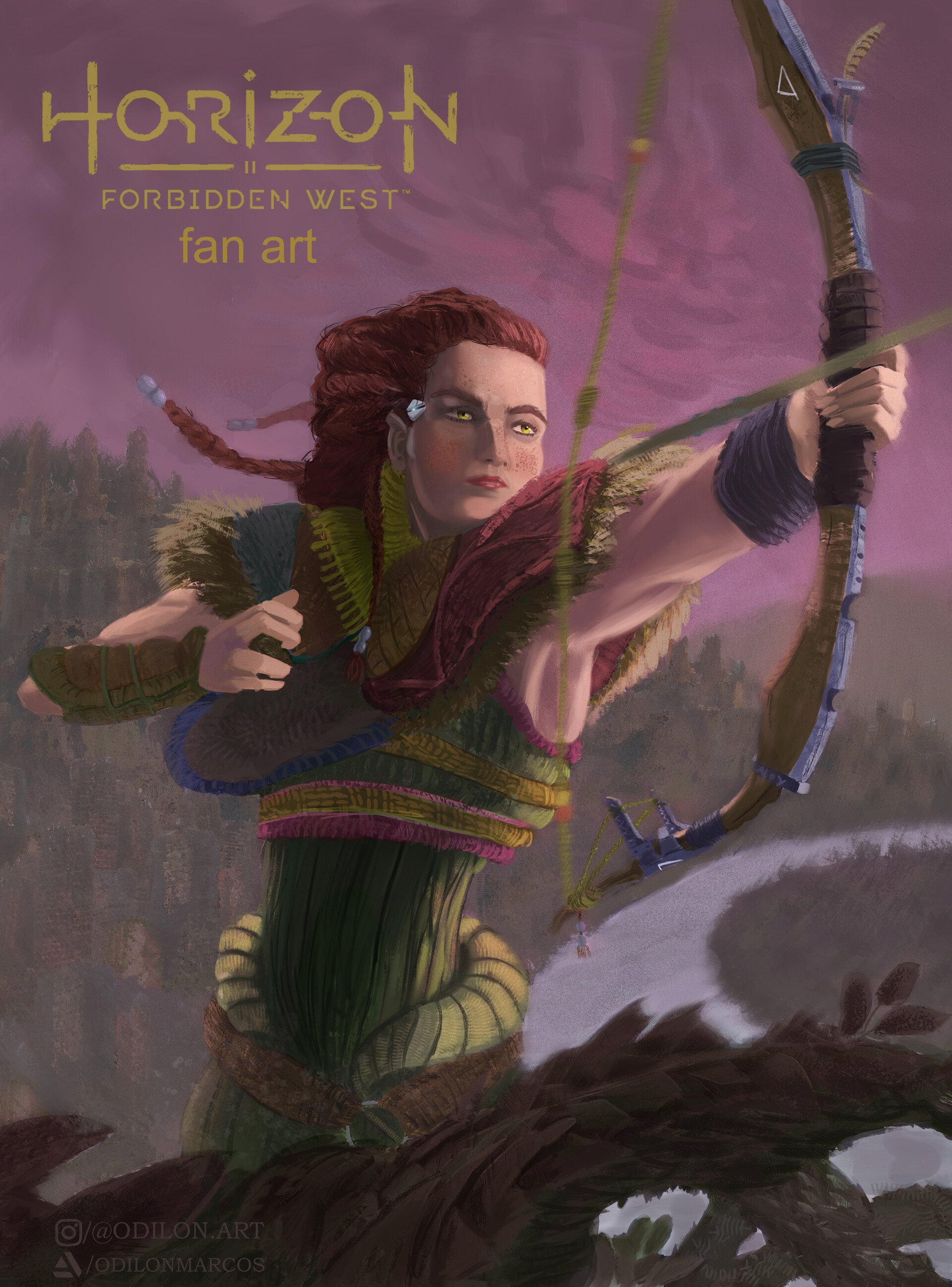 ArtStation - ILUSTRATION Aloy ForbiddenWest -Personal Project