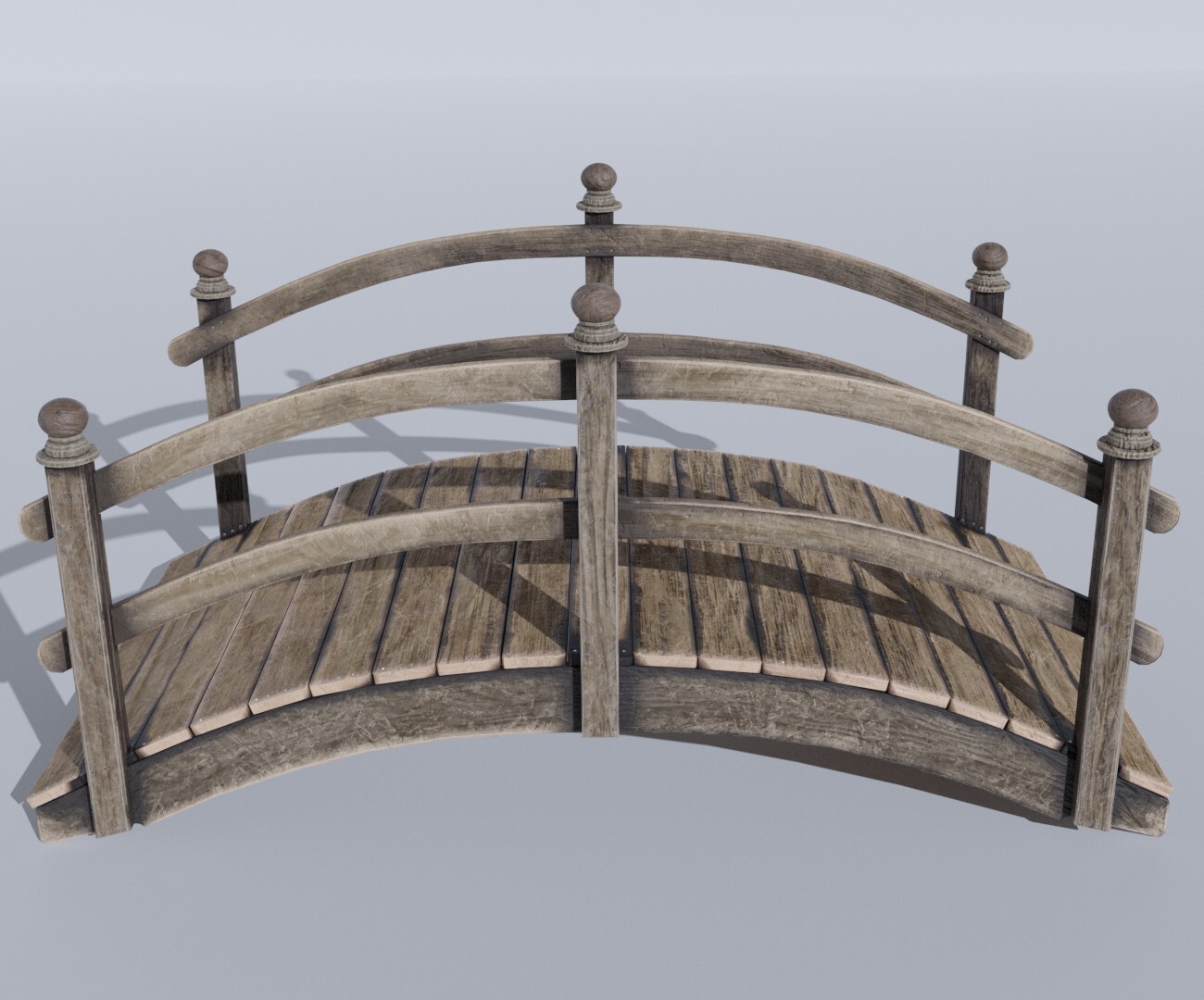 ArtStation - Little wooden village bridge
