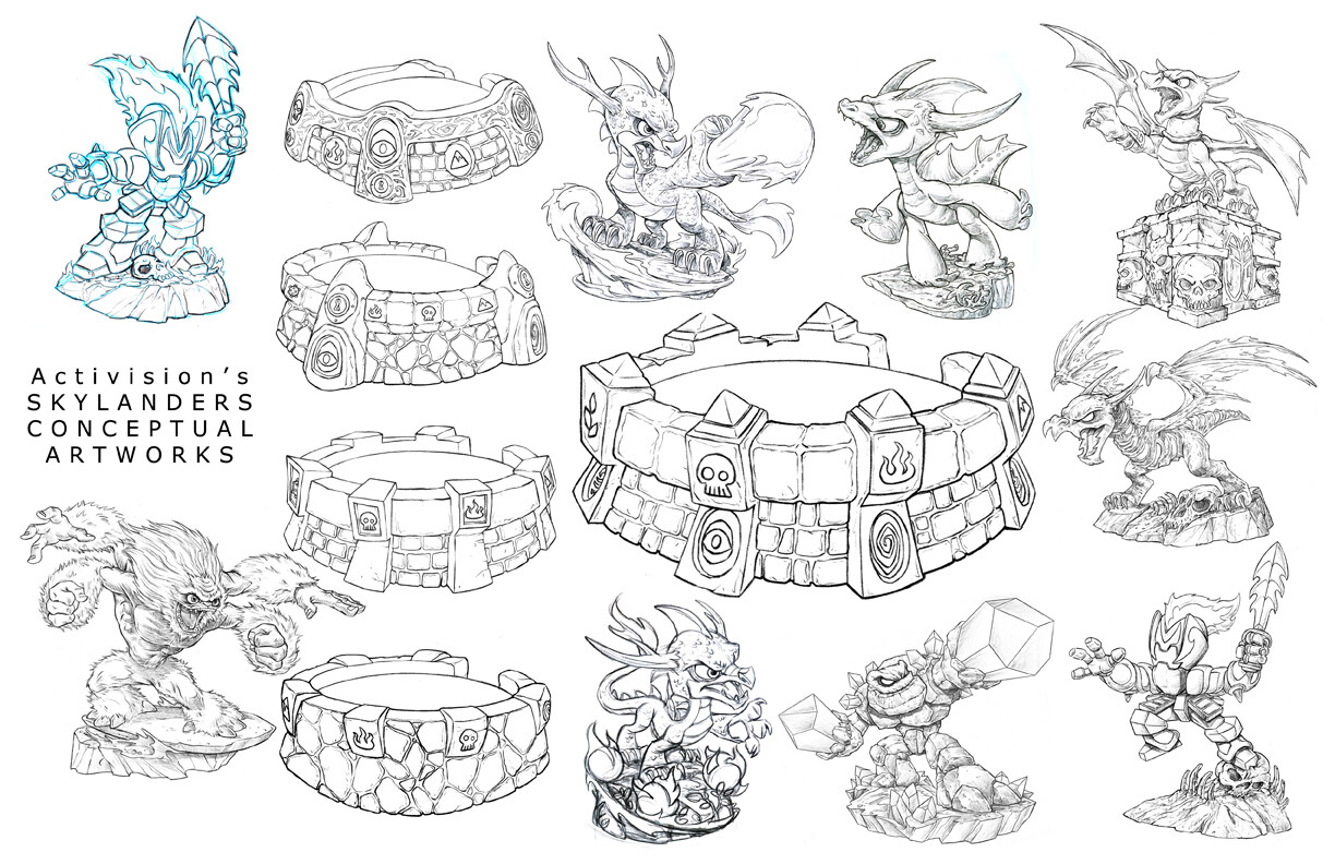 ArtStation - Skylanders Concept designs