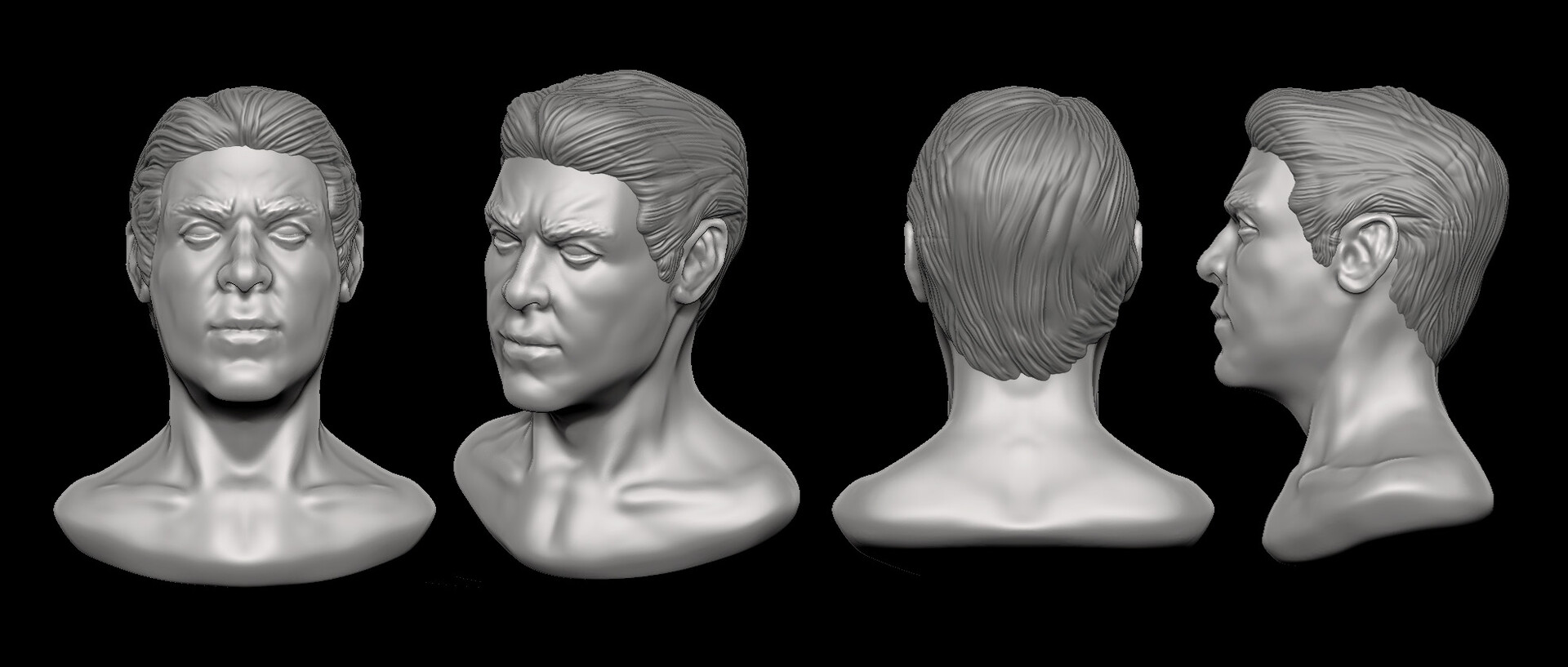 ArtStation - Zbrush Head Sculpt Practice