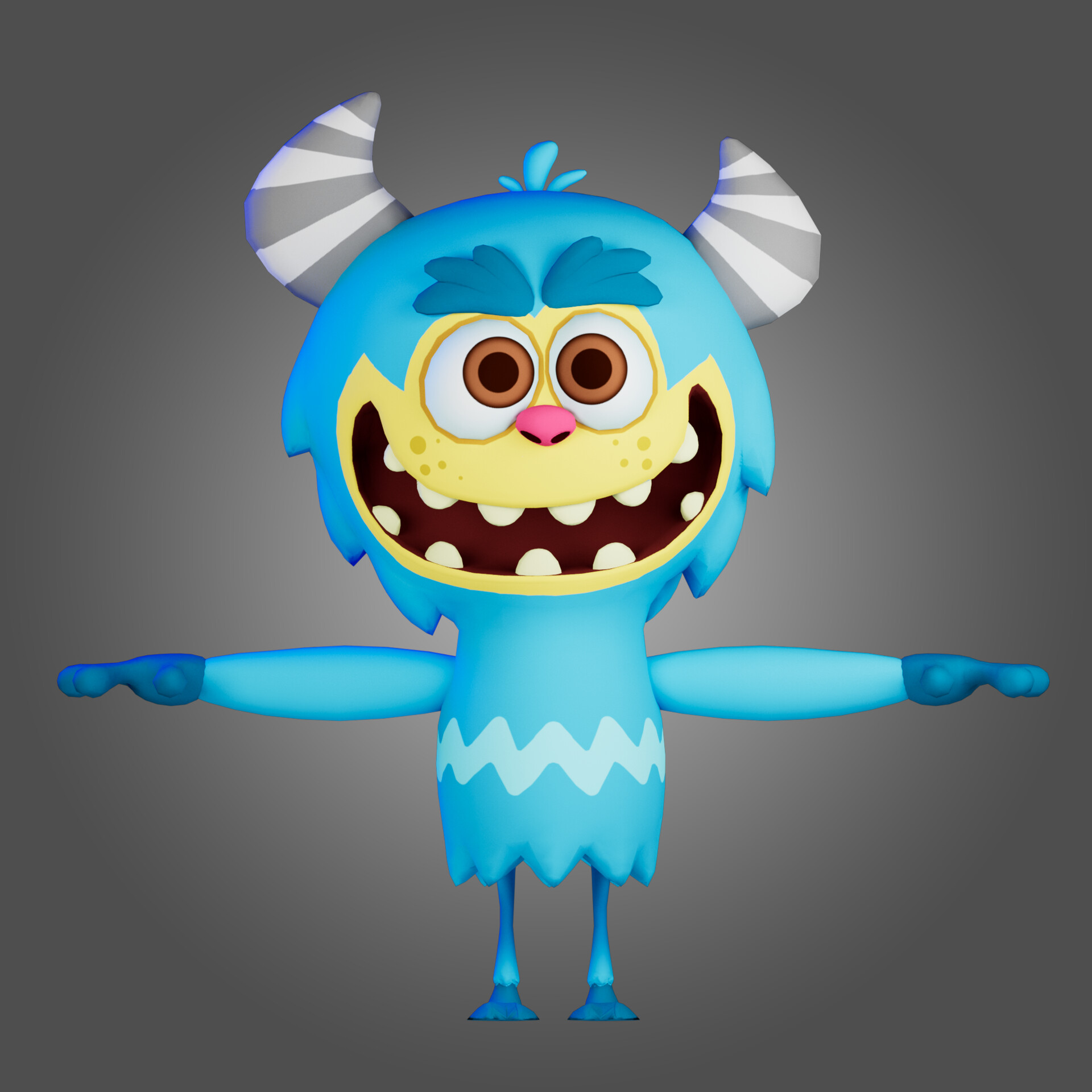 ArtStation - Blue Monster