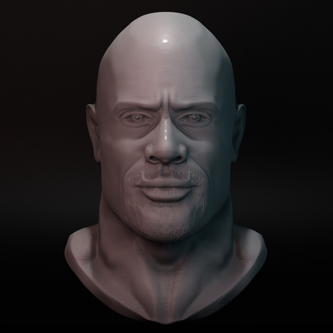 ArtStation - THE ROCK DIGITAL 3D SCULPTING