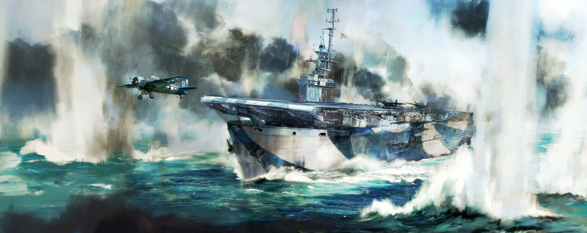 ArtStation - USS Gambier Bay (CVE-73)