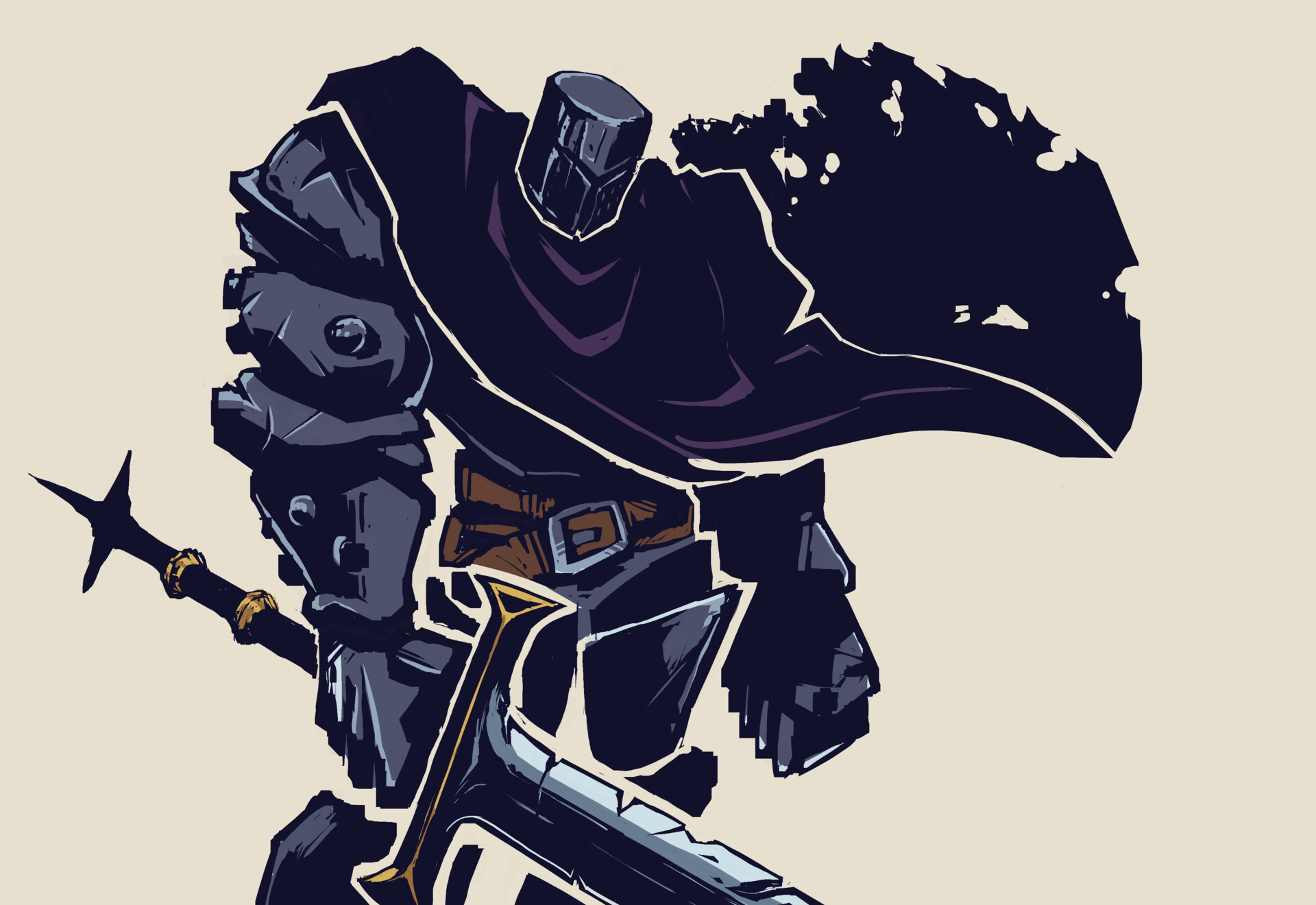ArtStation - Knight Silhouette