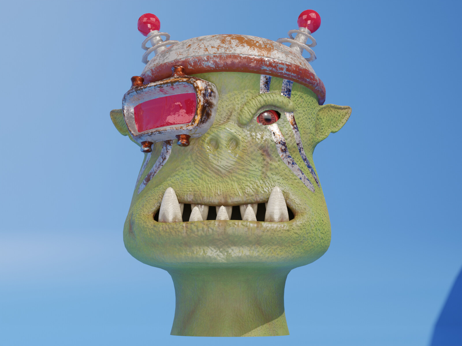 Scott Brookes - Ork Head 3D Model
