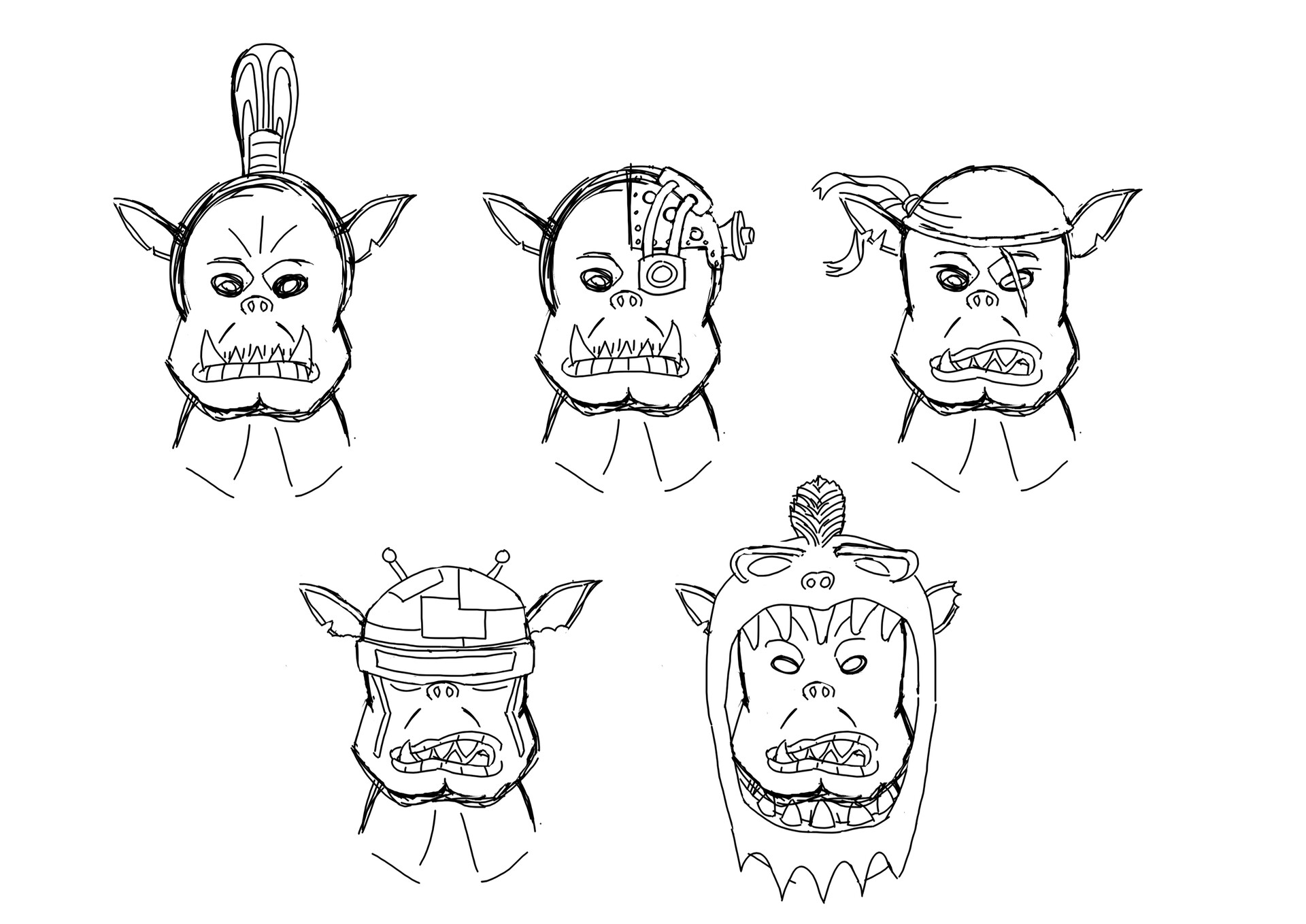 Scott Brookes - Ork Head 3D Model