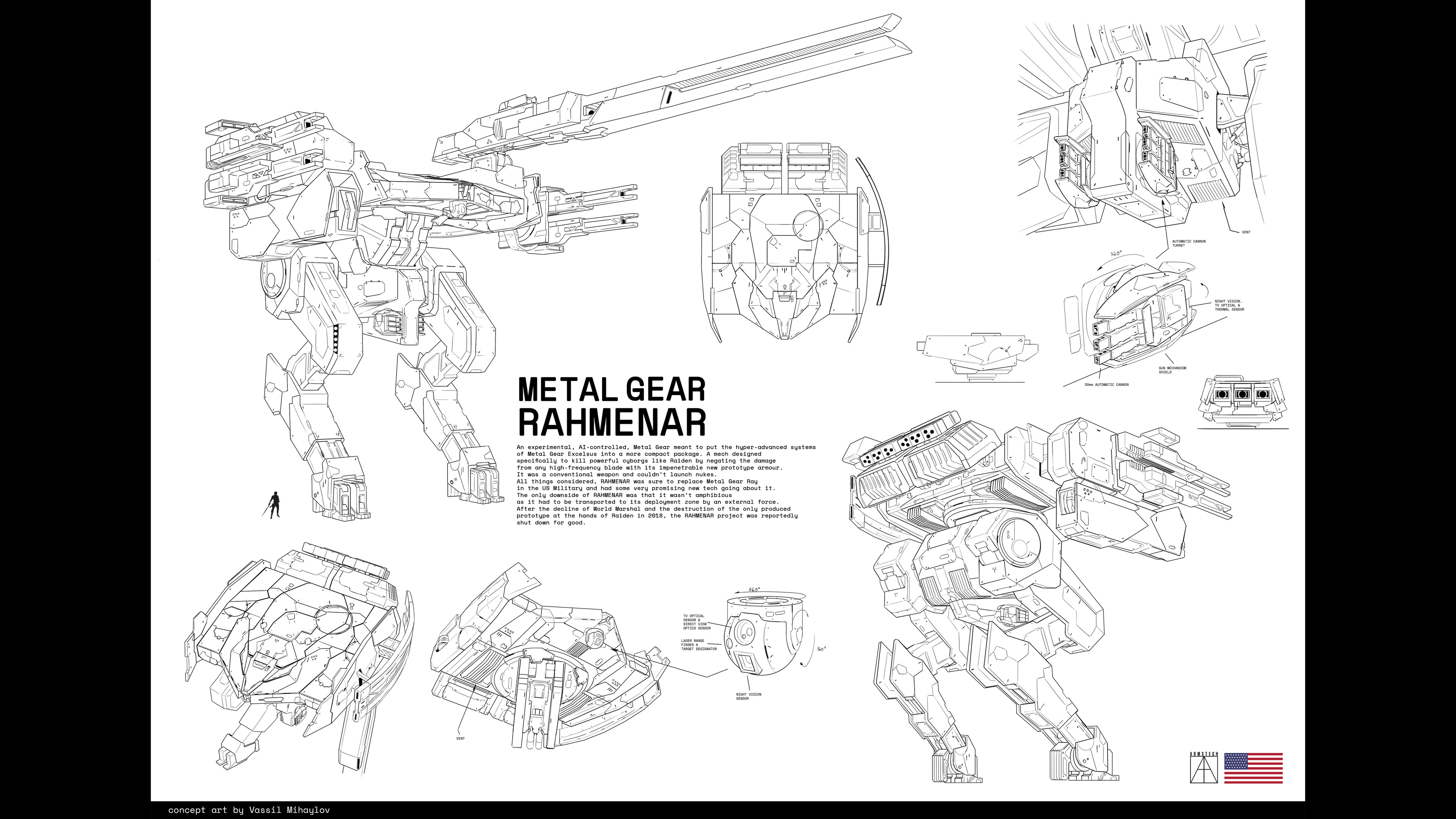Metal Gear Rising Concept Art Book