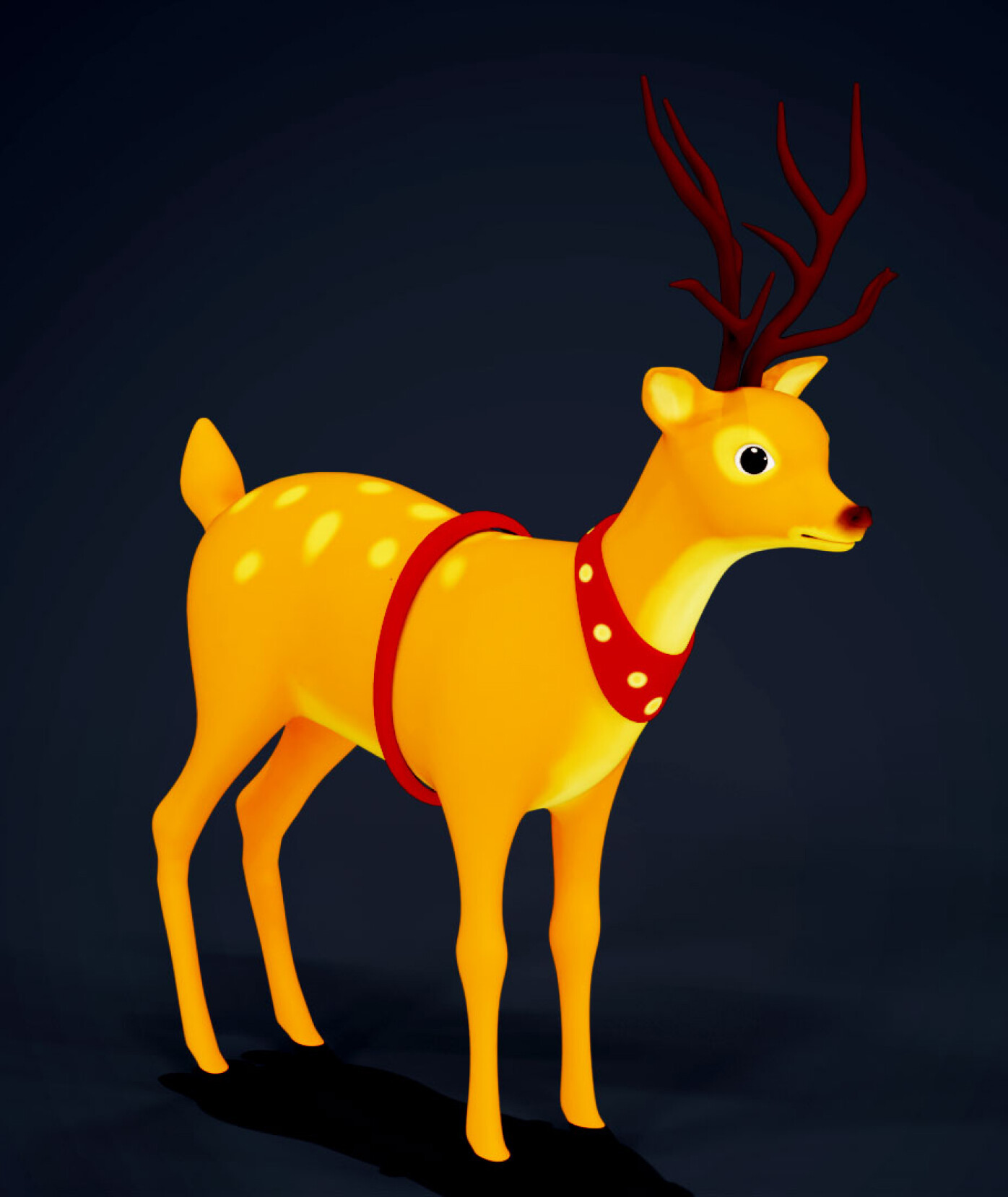 ArtStation - Rigged Cartoon Deer