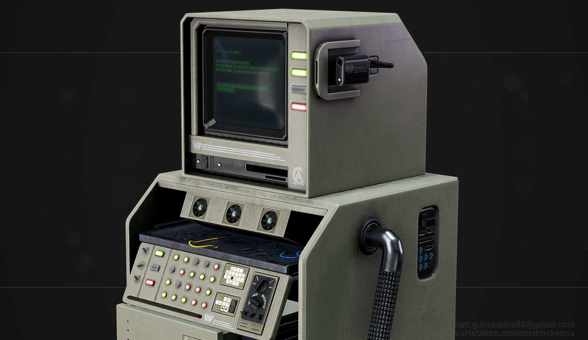 Matthew Mckenna - Alien Isolation: Engineering Deck Fan Art