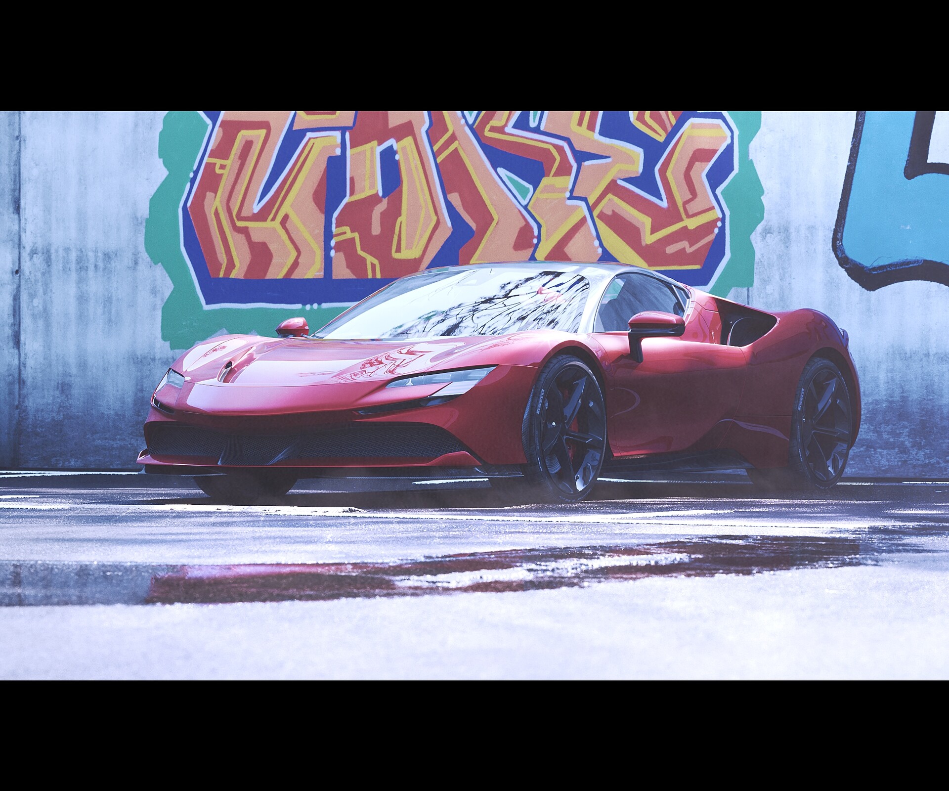 ArtStation - Ferrari Stradale