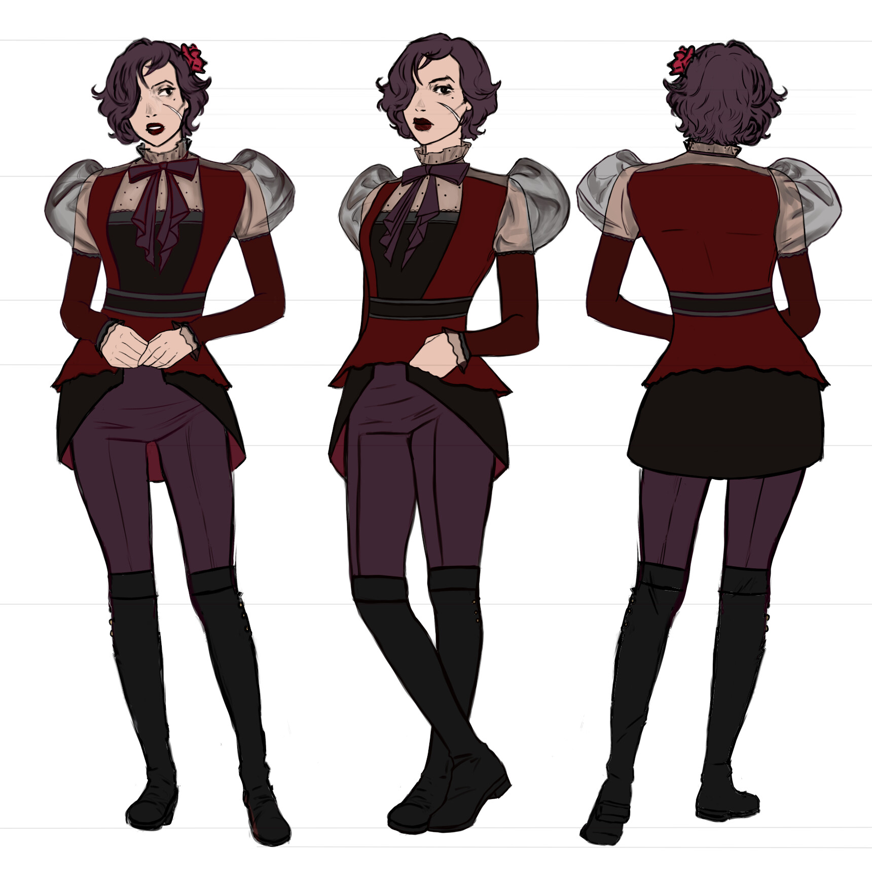 ArtStation - Dahlia character design