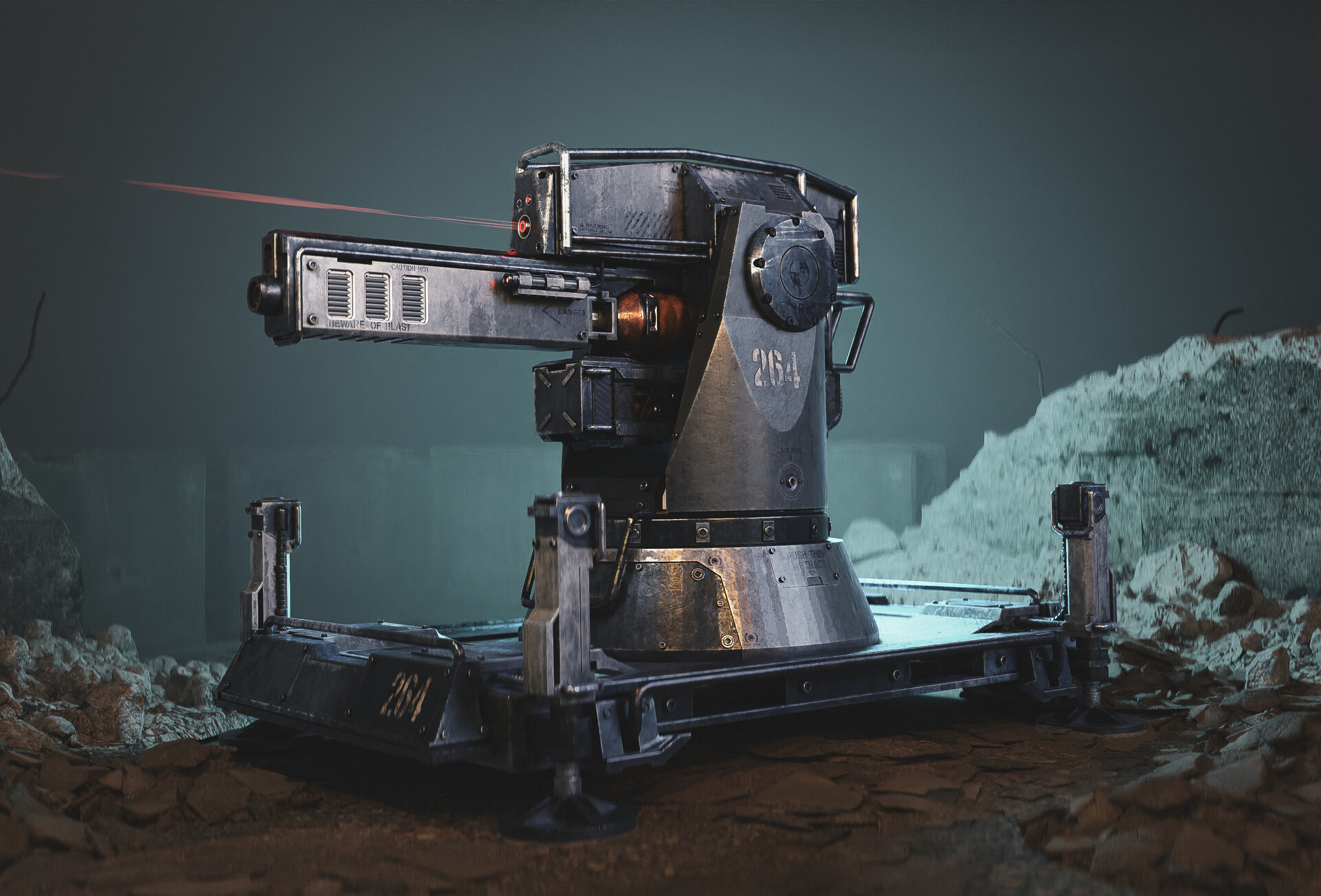 ArtStation - Plasma turret CIWS