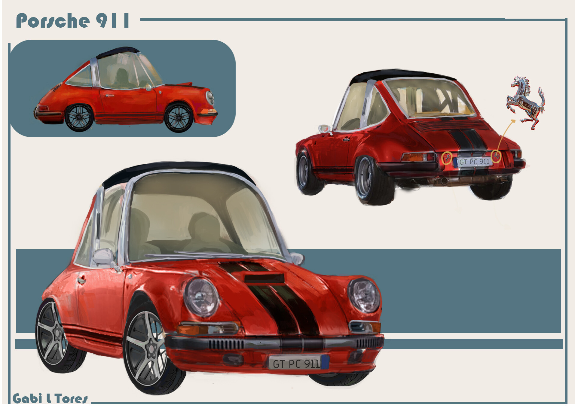 ArtStation - Porsche 911 - Concept art