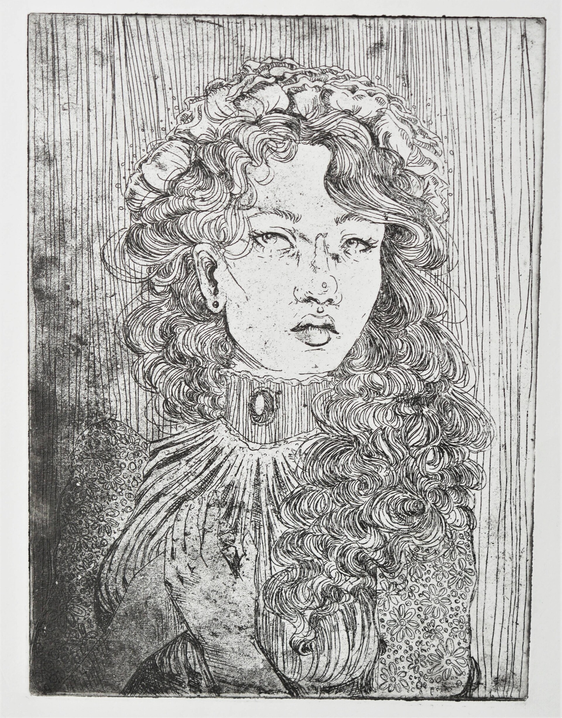 ArtStation - 2020 Victorian portrait Etching