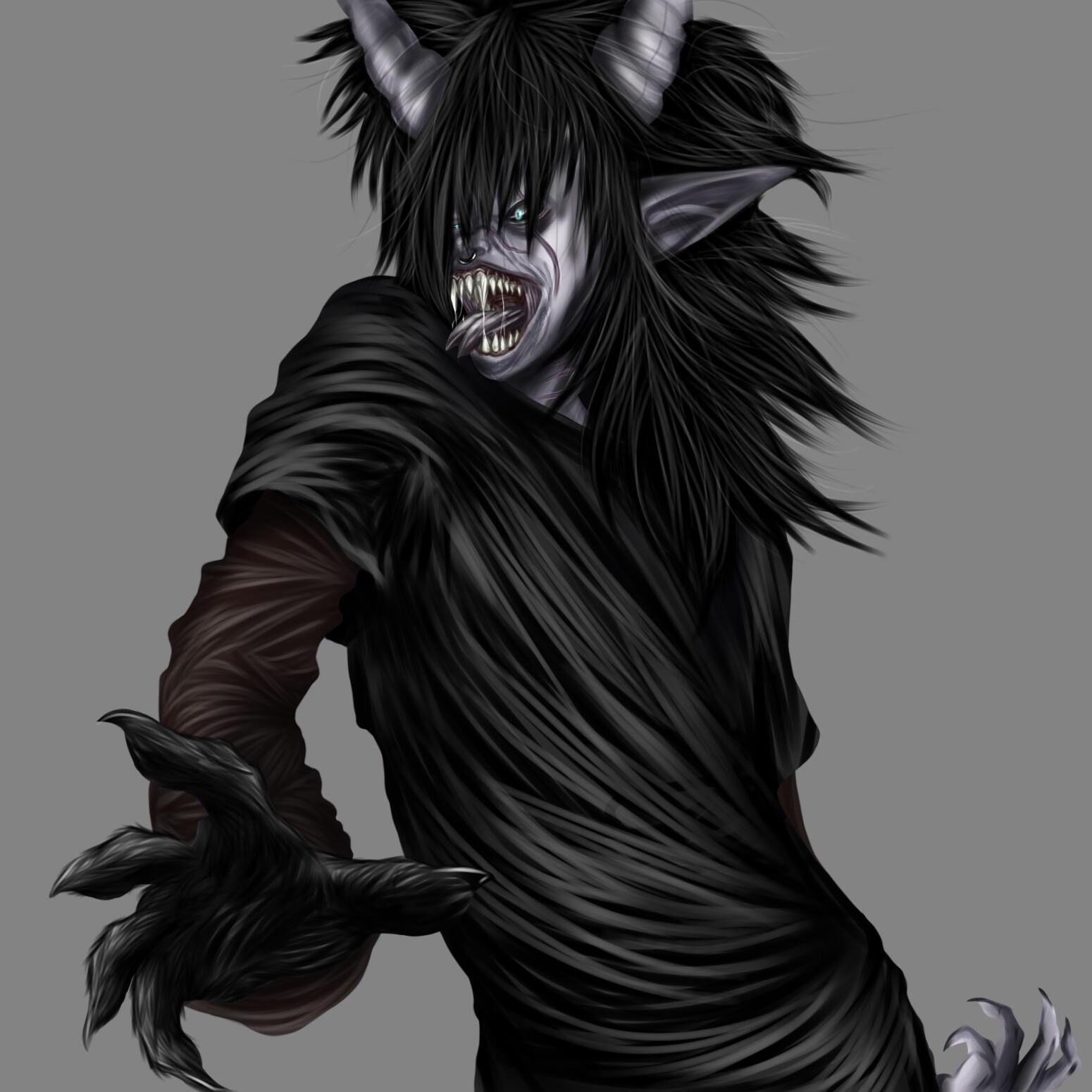 Anime Shadow Demon Boy