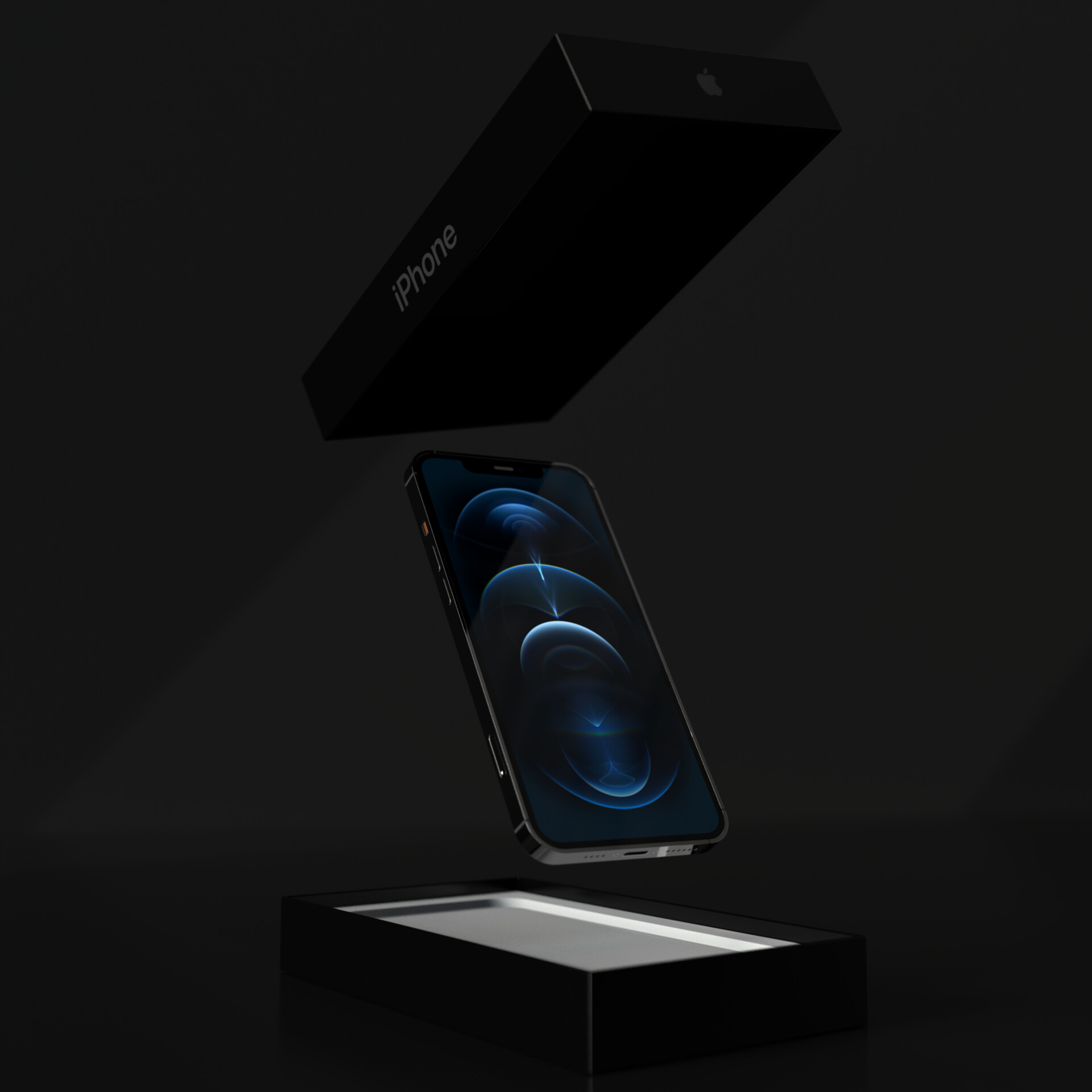 ArtStation - Iphone 12 Packshot 3D