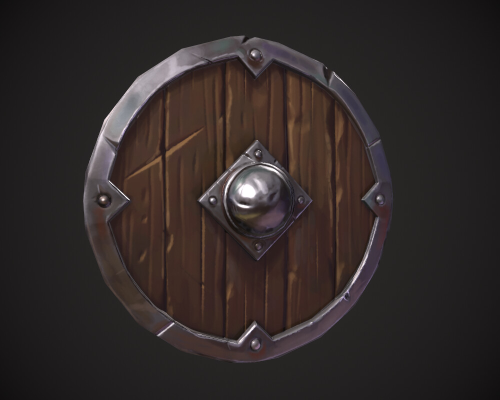 ArtStation - Wooden Shield