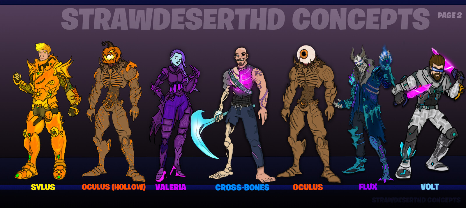 StrawDesertHD - StrawDesertHD Original Characters - Portfolio Selection #1