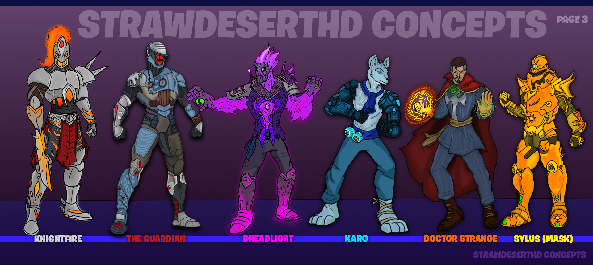 StrawDesertHD - StrawDesertHD Original Characters - Portfolio Selection #1