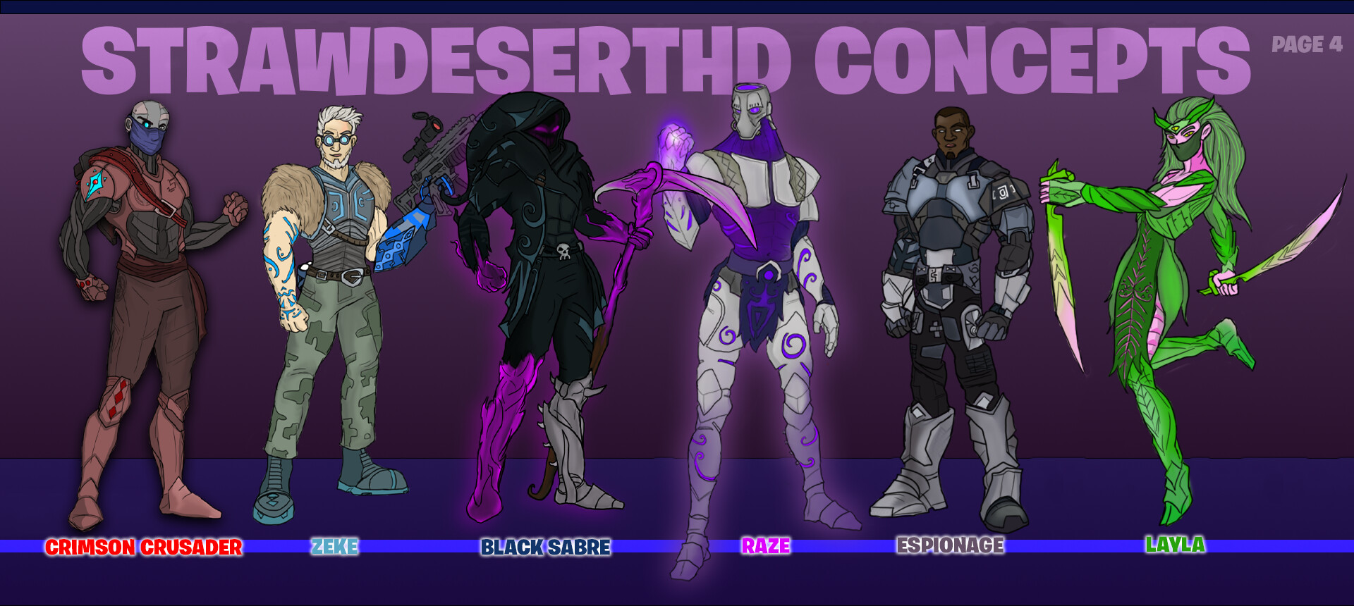 StrawDesertHD - StrawDesertHD Original Characters - Portfolio Selection #1