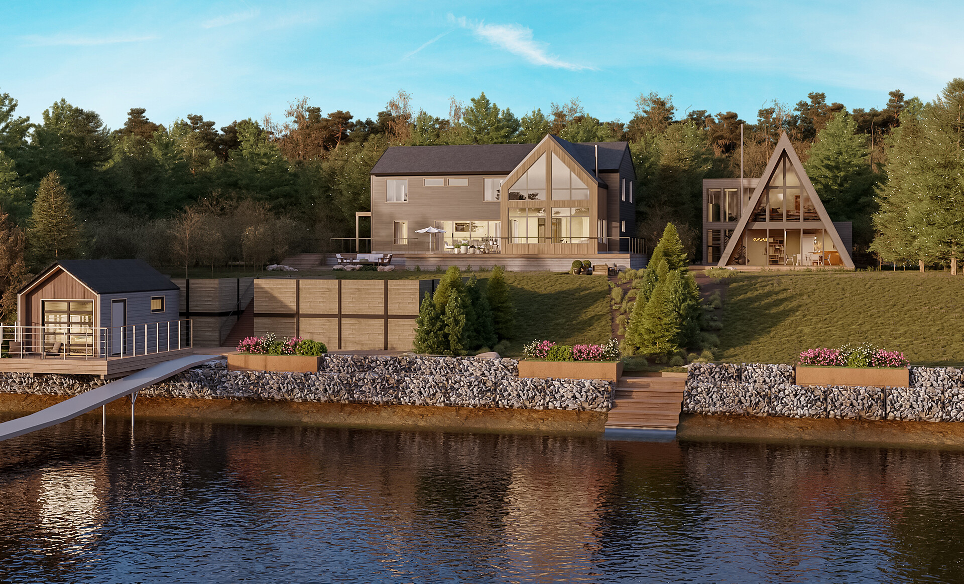 ArtStation - Lake House Rendering