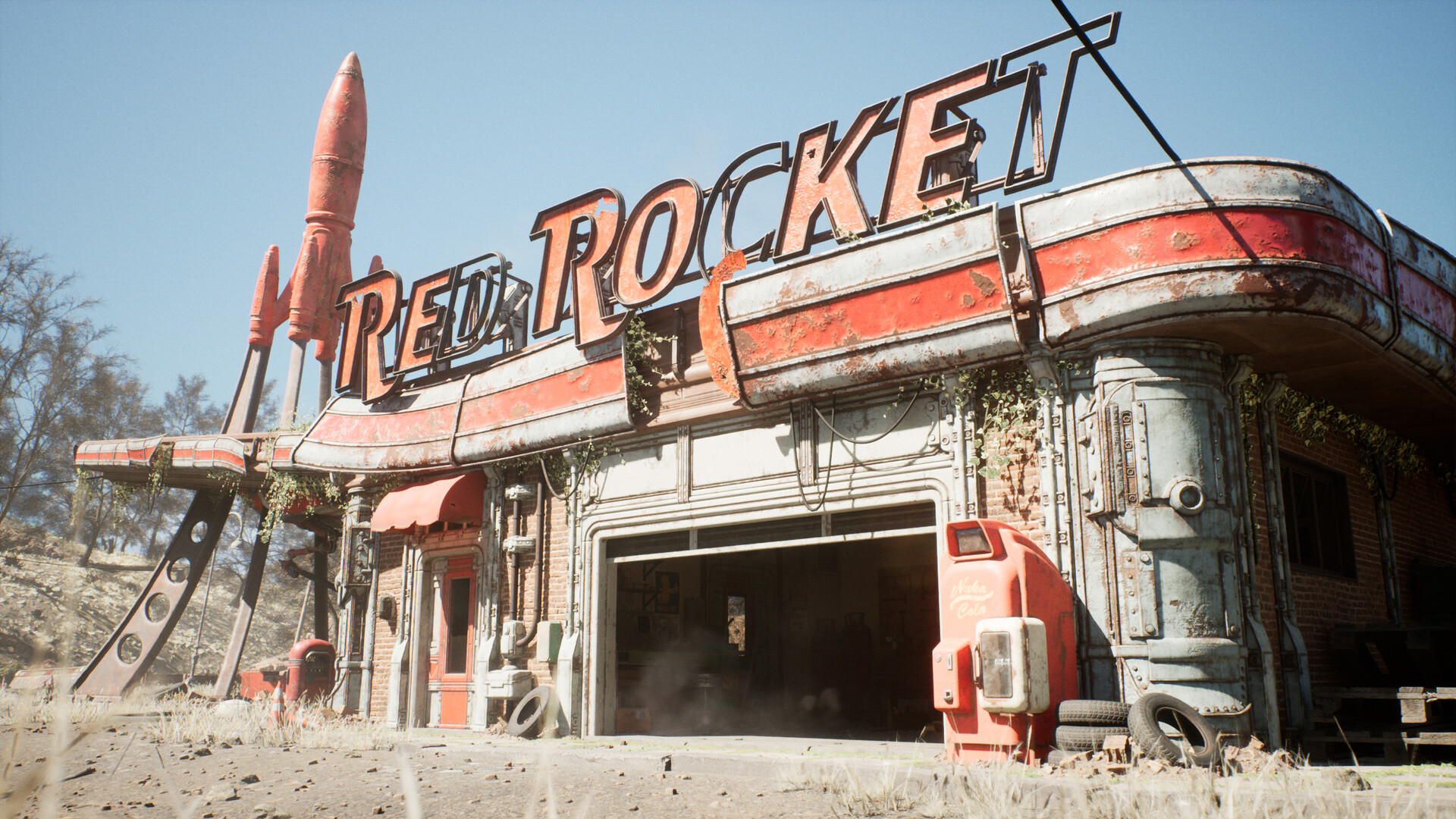 Andrew Gebert - UE5 Fallout 4 Fanart - Red Rocket Exterior