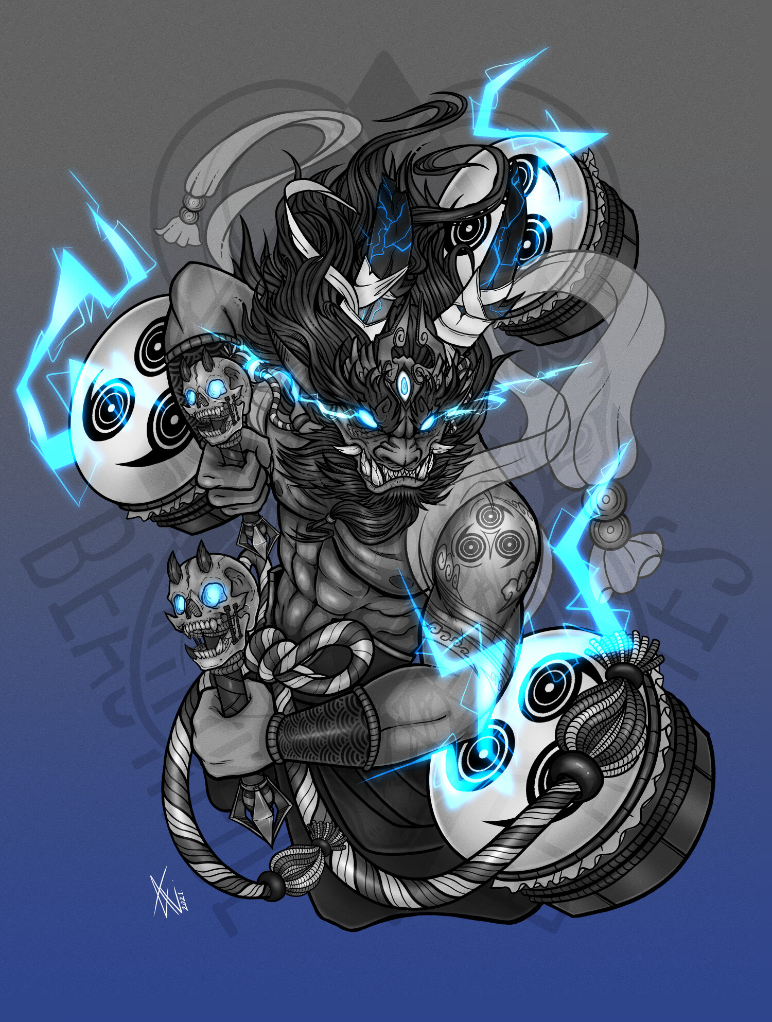 ArtStation - Raijin Commission