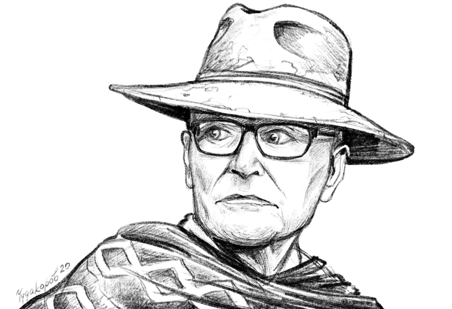 ArtStation - ENNIO MORRICONE PORTRAIT