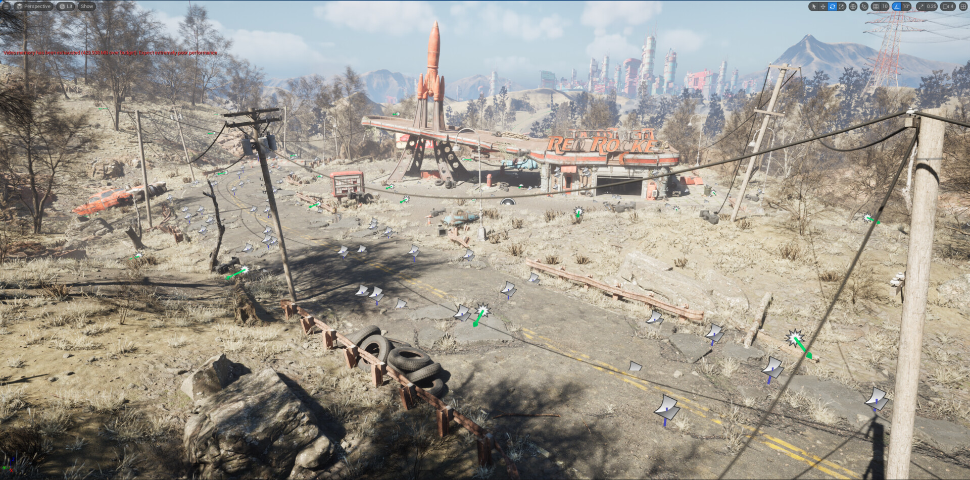 Andrew Gebert - UE5 Fallout 4 Fanart - Red Rocket Exterior