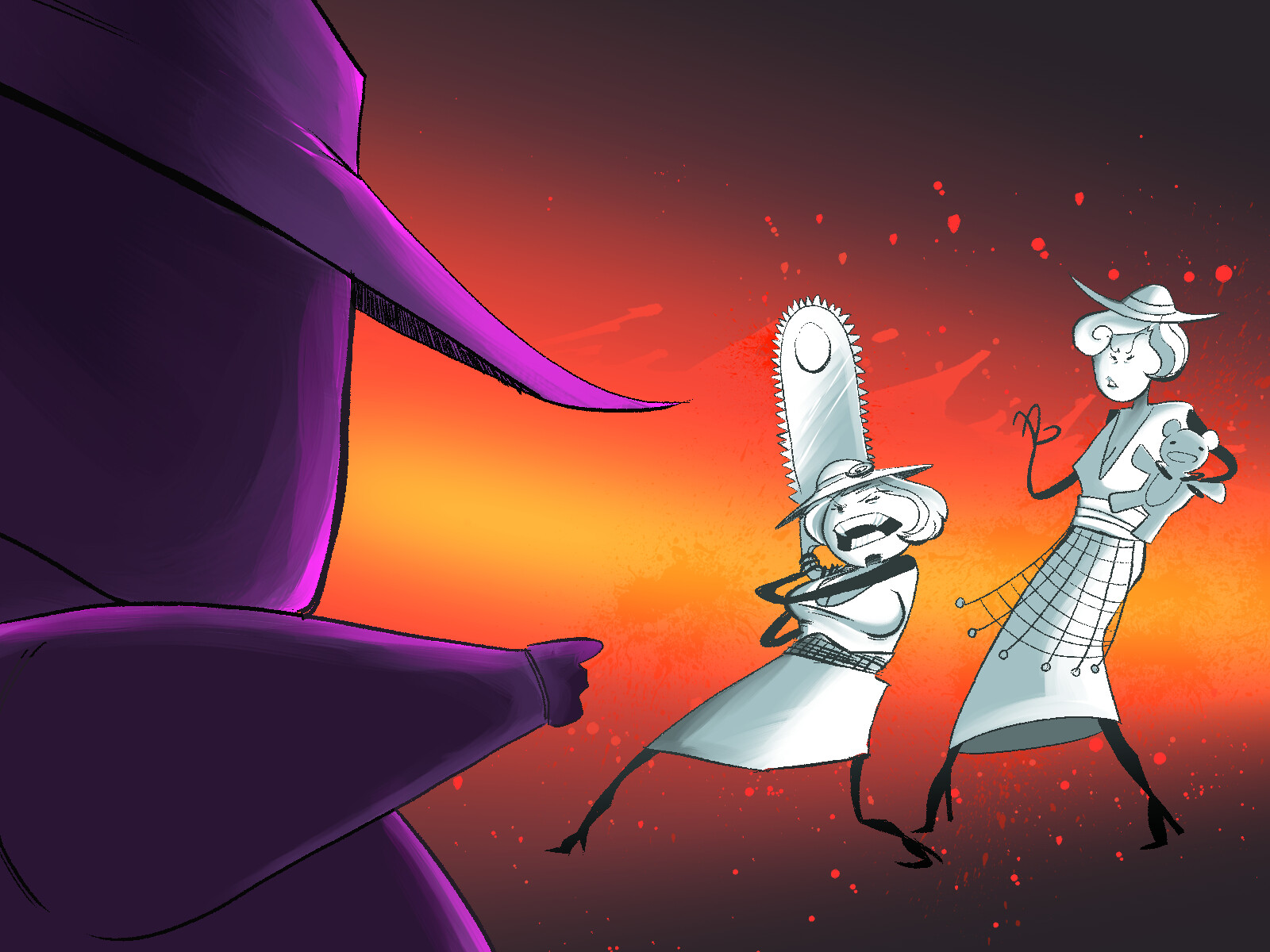 ArtStation - Problem Sleuth Volume 3 Cover Redraw