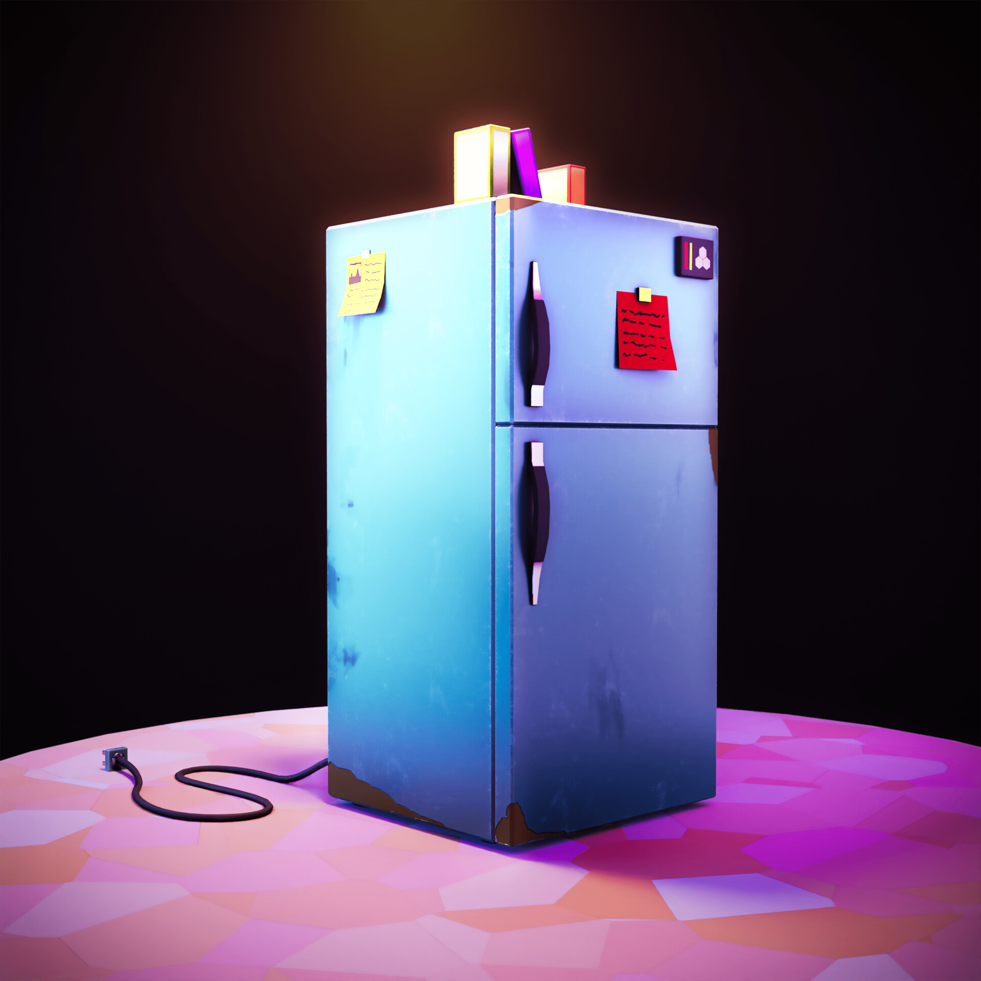 ArtStation - Stylized Fridge