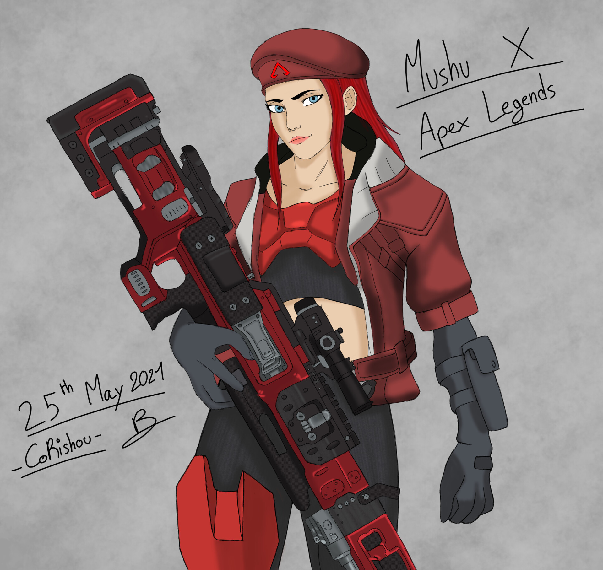 ArtStation - Mushu (twitch streamer) as an Apex Legends character