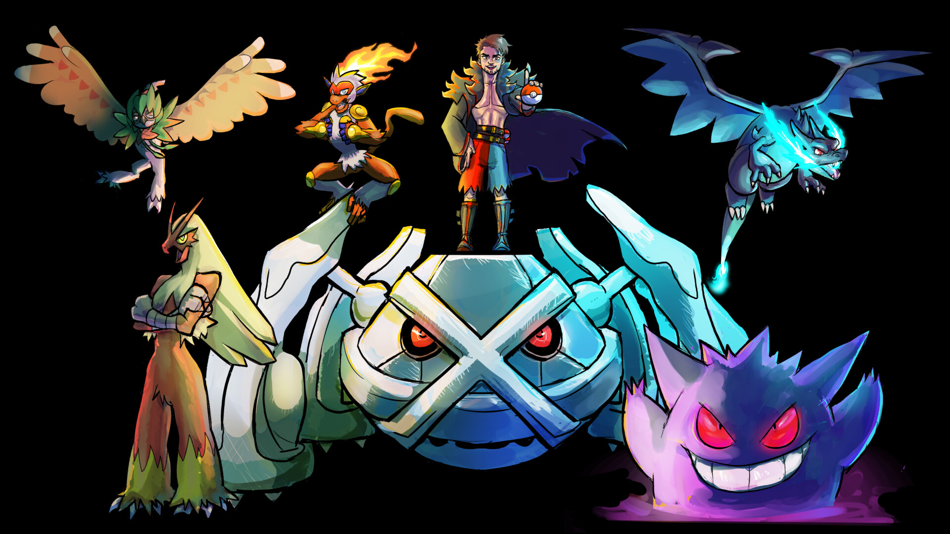 ArtStation - Commission: Joel the Pokémon Trainer