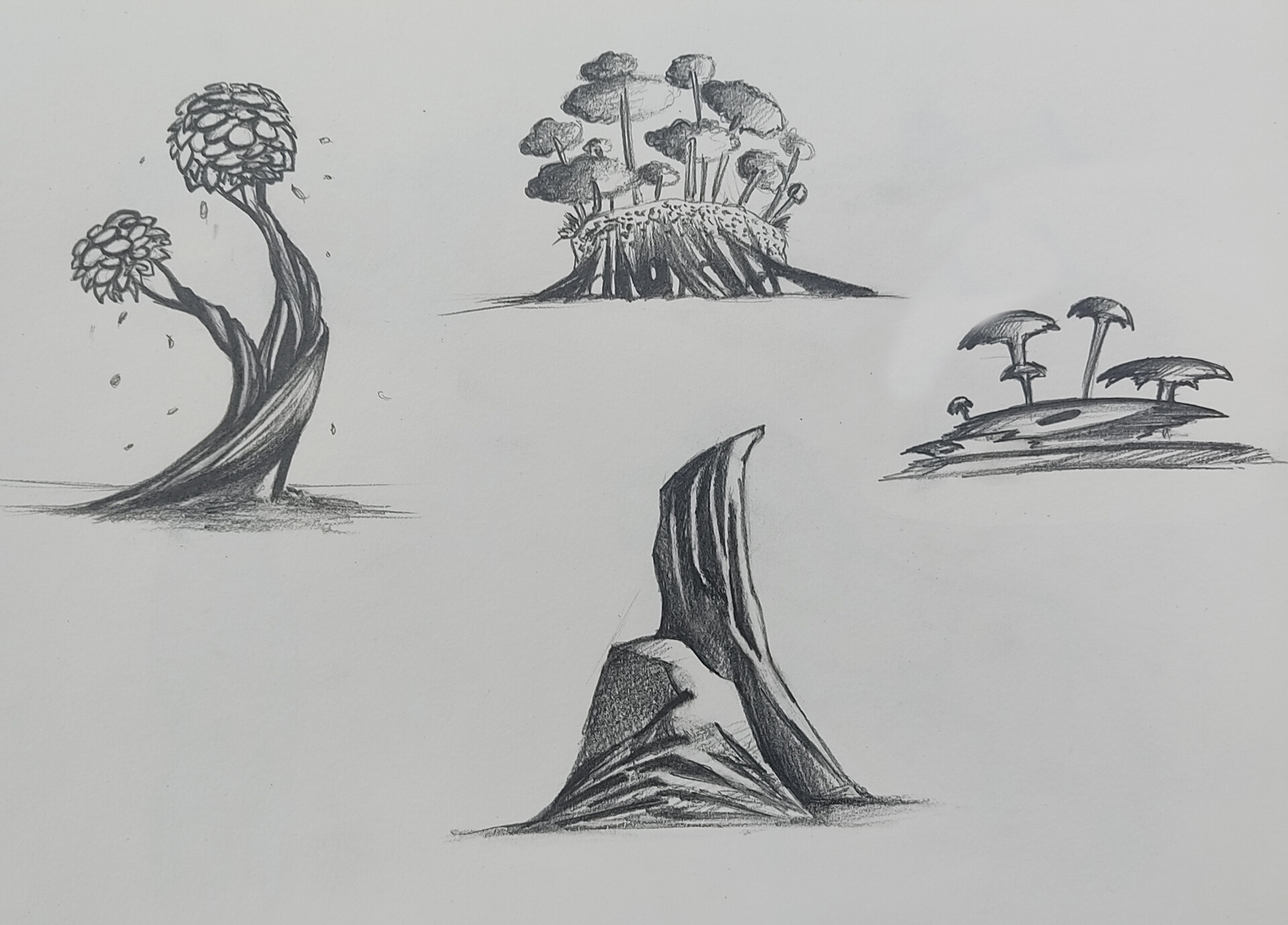 ArtStation - organic drawing studies