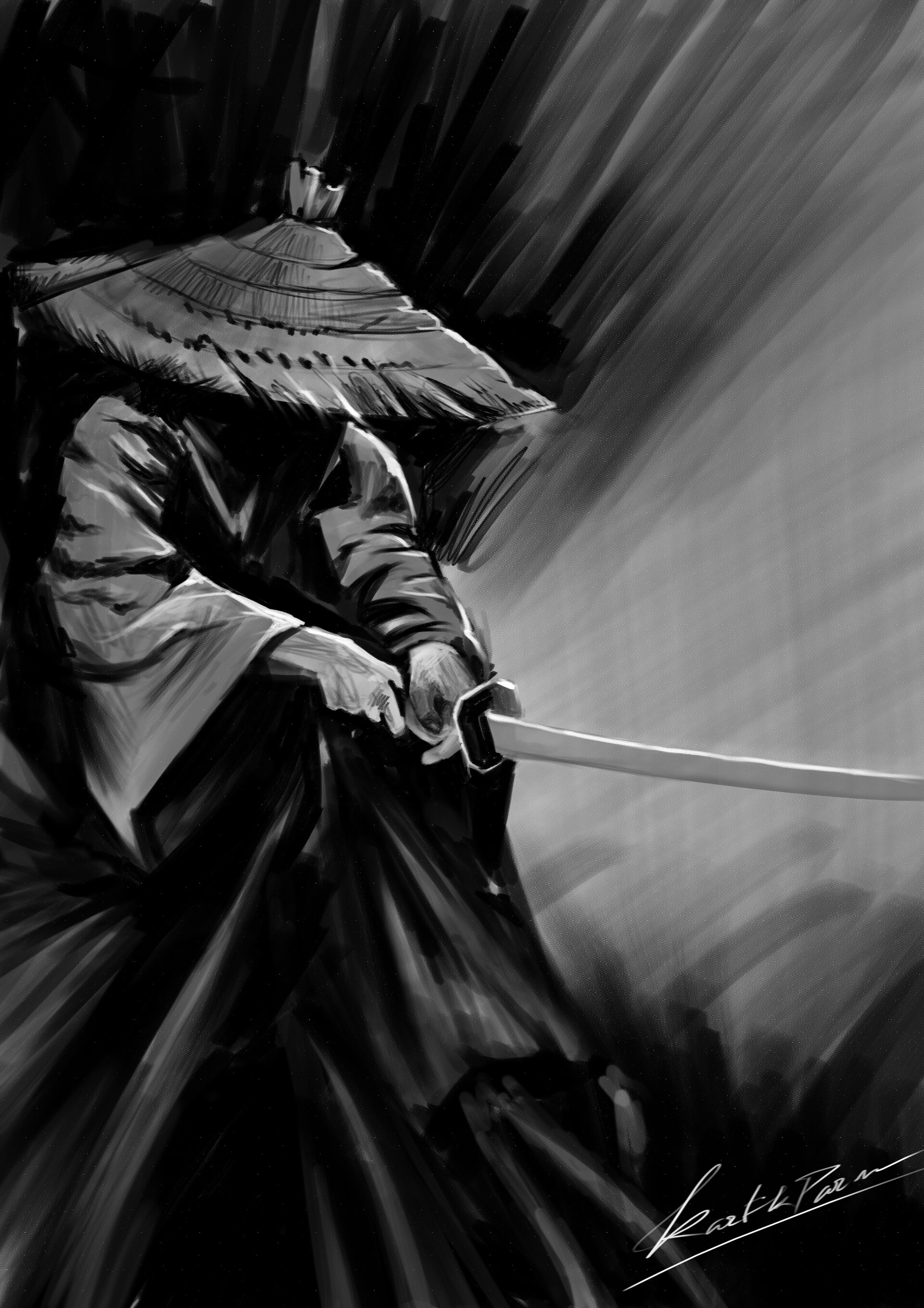 ArtStation - Samurai (practice work)