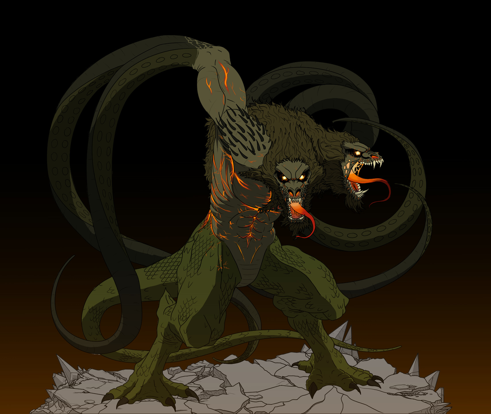 Dener Six - D&D - Demogorgon