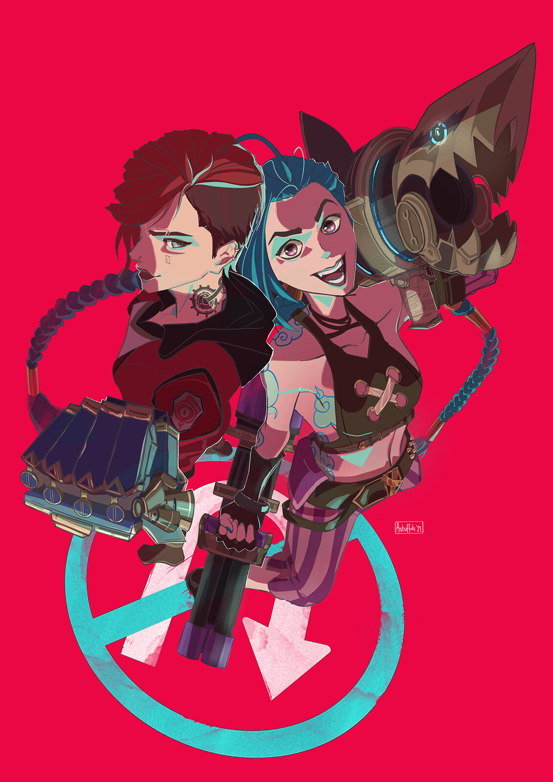ArtStation - Vi and Jinx