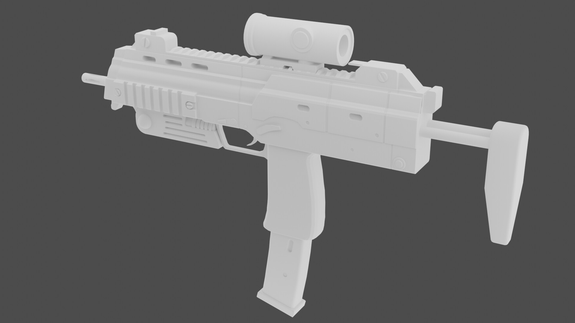 Luca Scott - High Poly MP7