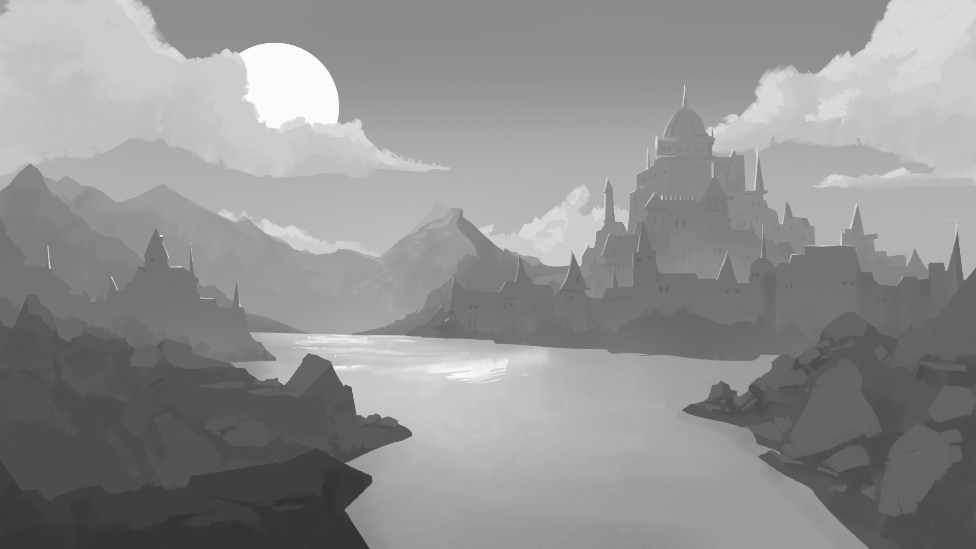 ArtStation - Under the moon