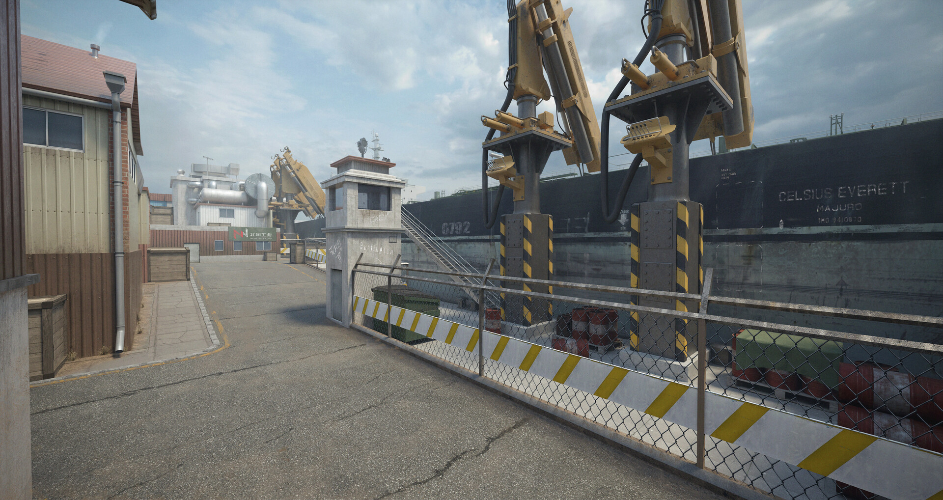 ArtStation - CF穿越火线手游地图概念-港口4（重制版）